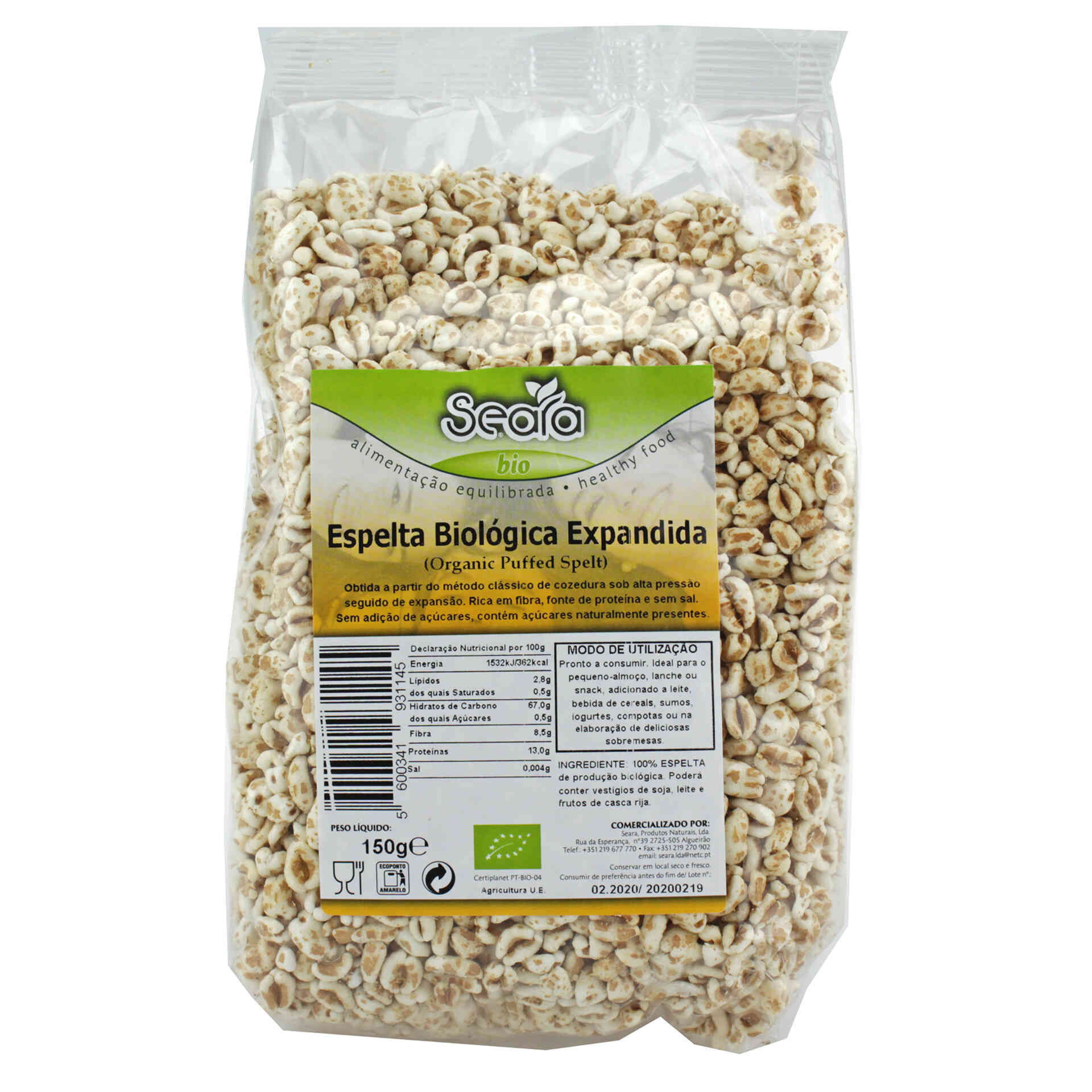 Espelta Expandida Seara - emb. 150 gr | Continente Online