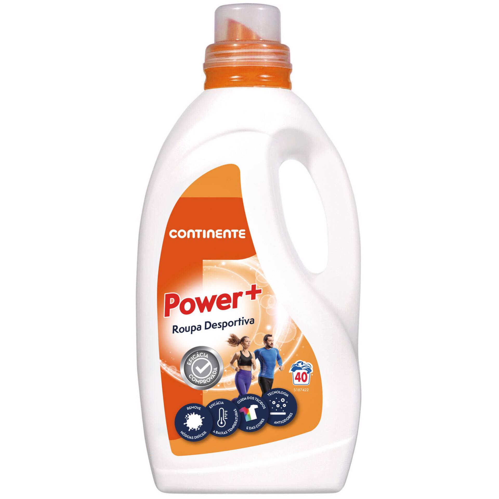 Detergente Máquina Roupa Líquido Power+ Roupa Desportiva Continente ...