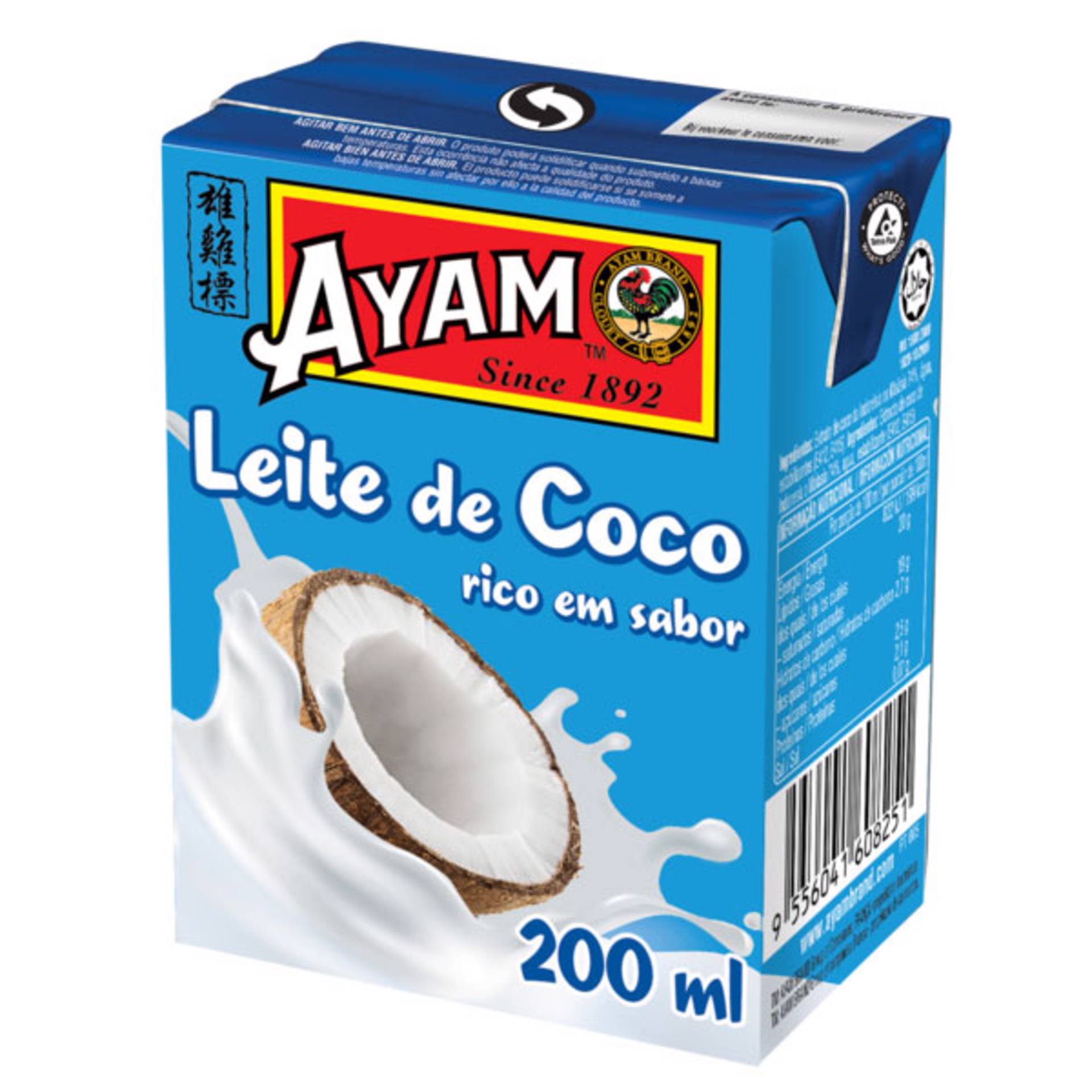 Leite de Coco Ayam - emb. 200 ml | Continente Online