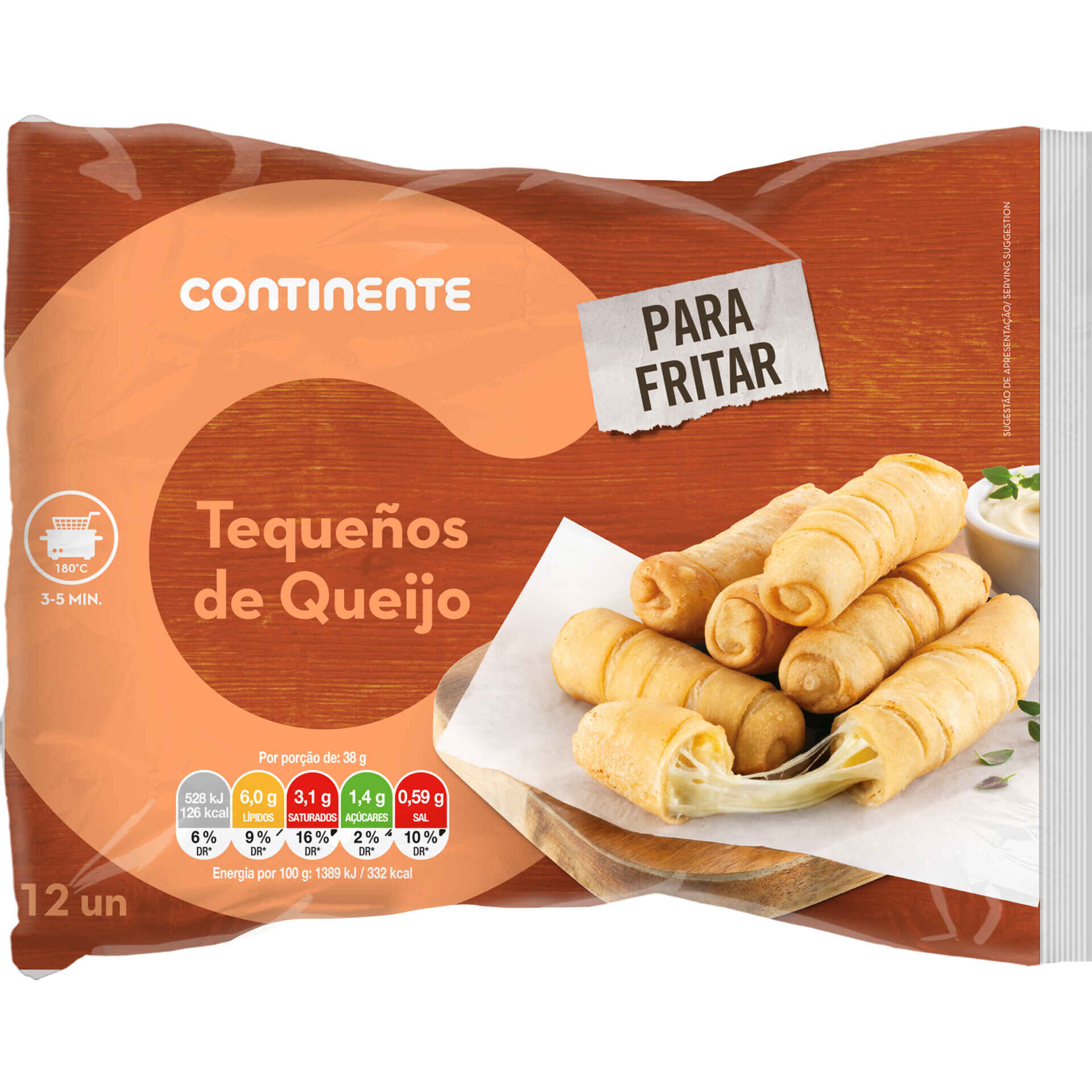 Tequeños de Queijo Continente - emb. 12 x 38 gr | Continente Online