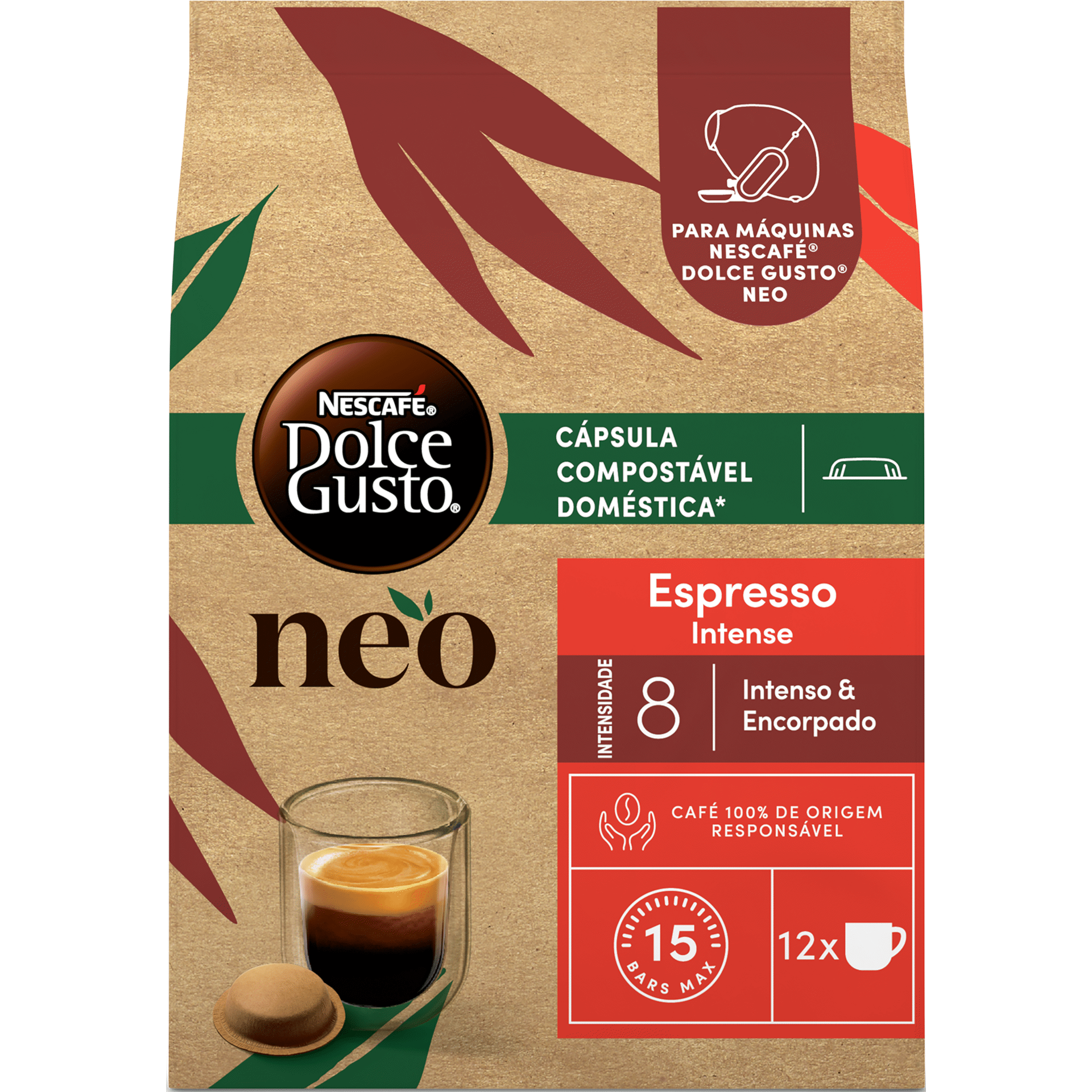 Cápsulas de Café Espresso Intenso Int 8 Nescafé Dolce Gusto Neo - emb ...