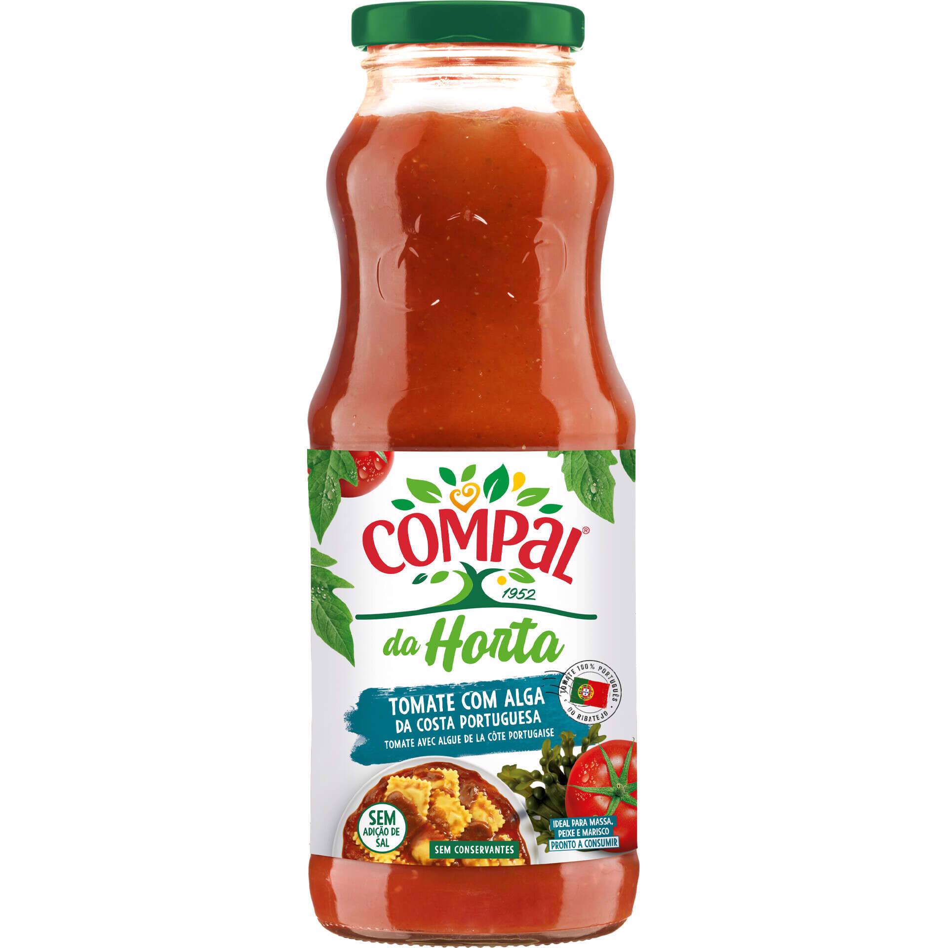Polpa de Tomate com Alga Compal da Horta - emb. 500 gr | Continente Online