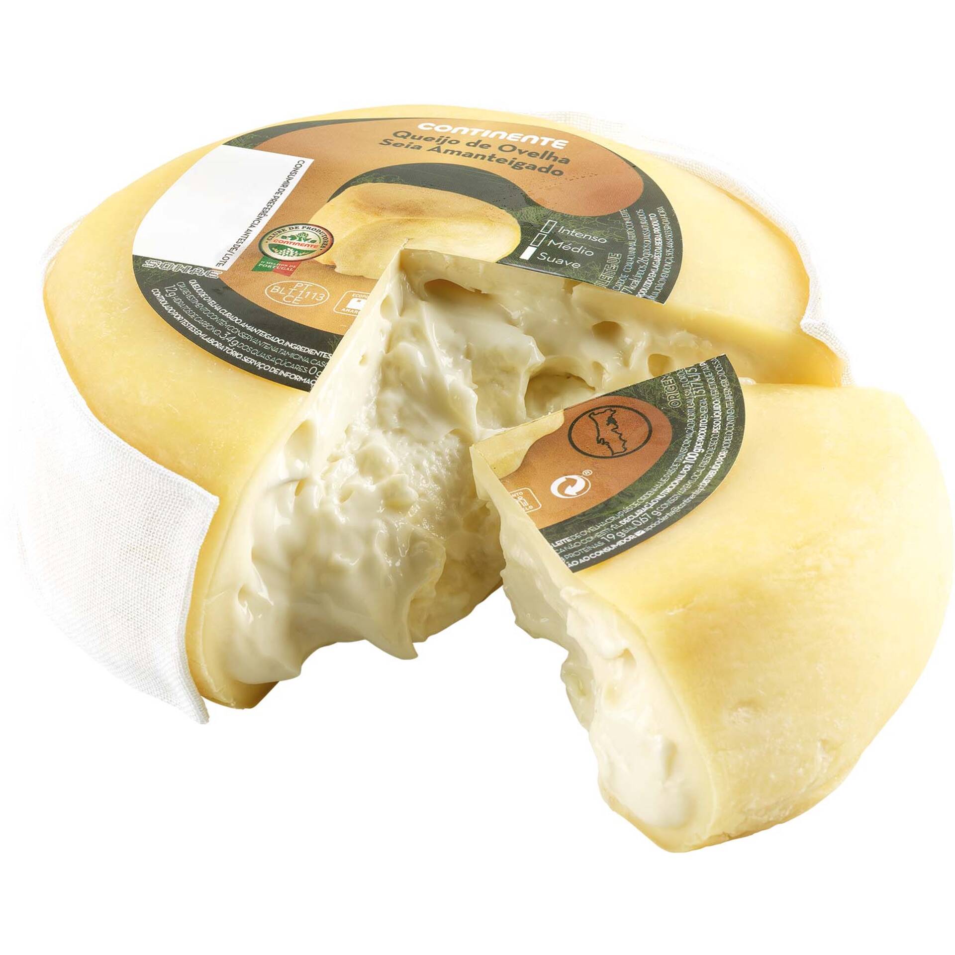 Queijo de Ovelha Seia Amanteigado Continente - emb. 1,2 kg | Continente ...