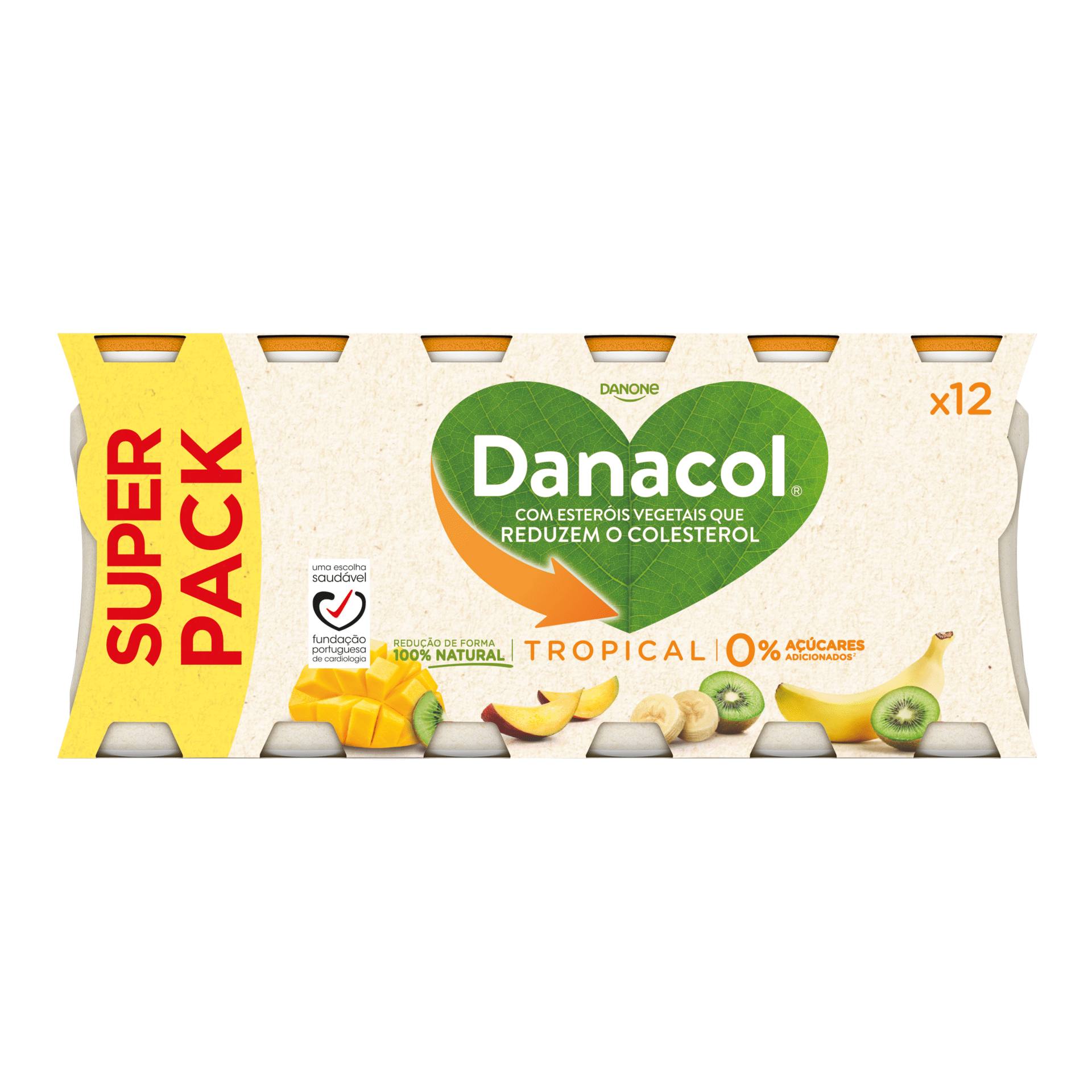 Iogurte Líquido Reduz Colesterol Frutos Exóticos Danacol Danone ...