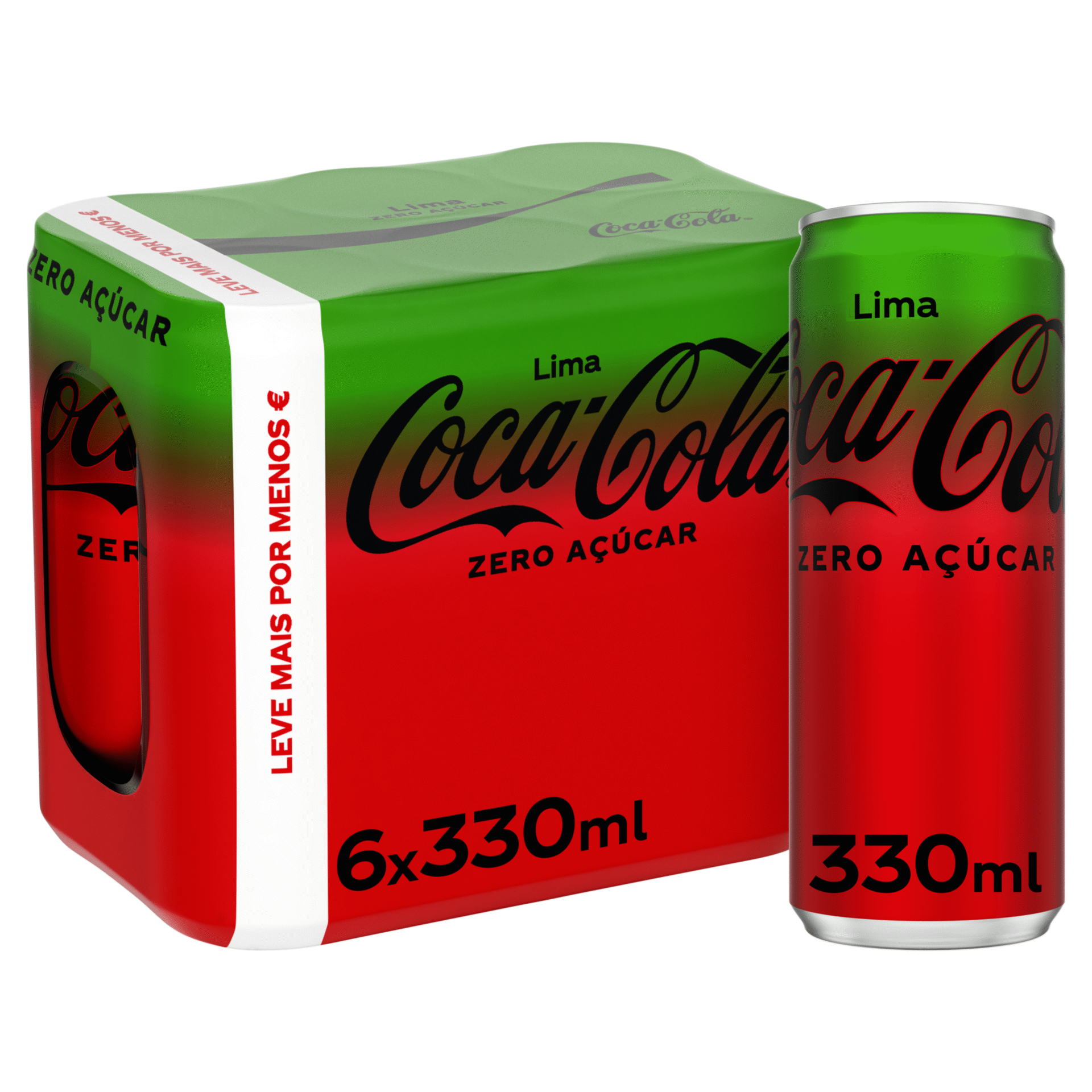 Refrigerante em Lata com Gás Cola Zero Lima Coca-Cola | Continente Online