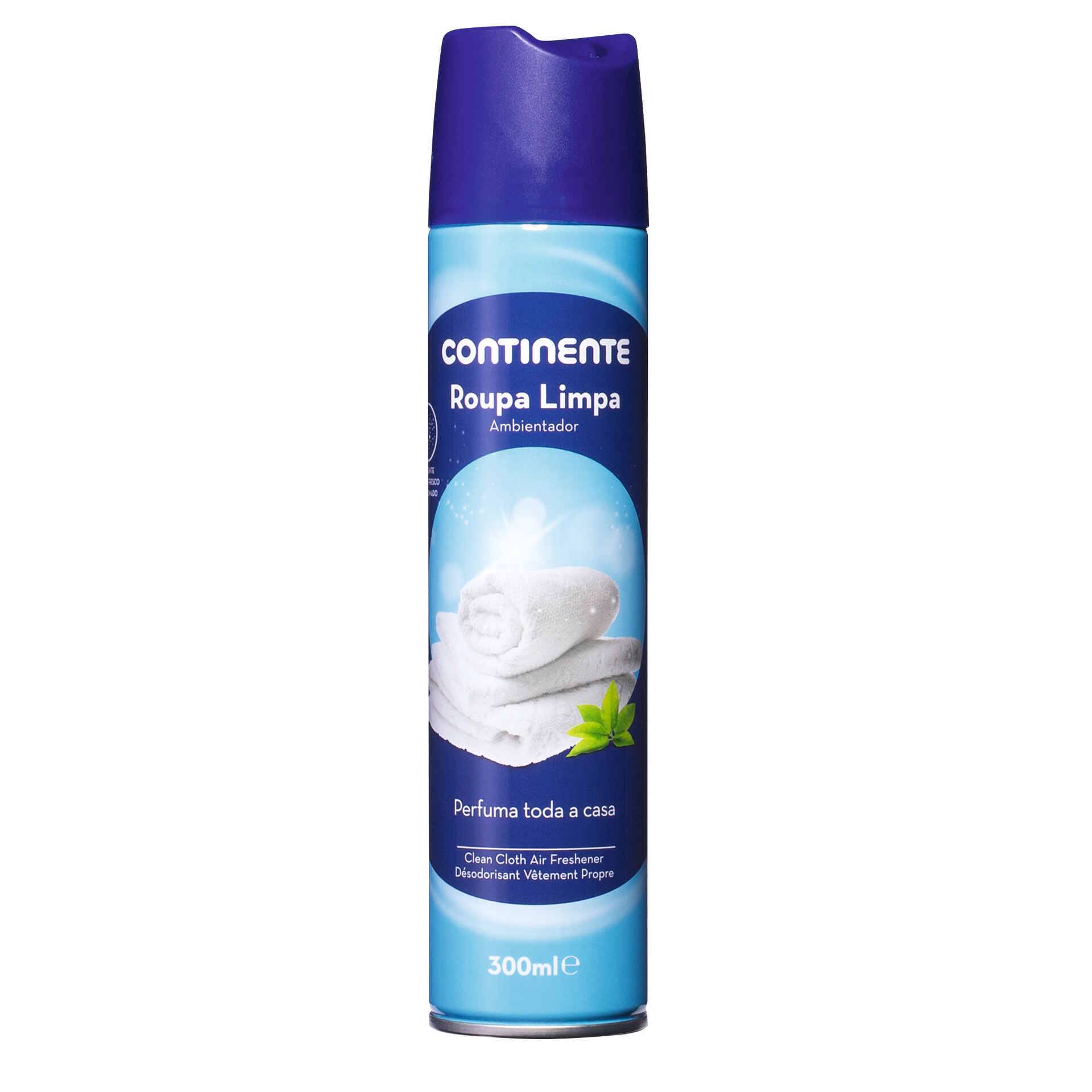 Ambientador Spray Roupa Limpa Continente | Continente Online