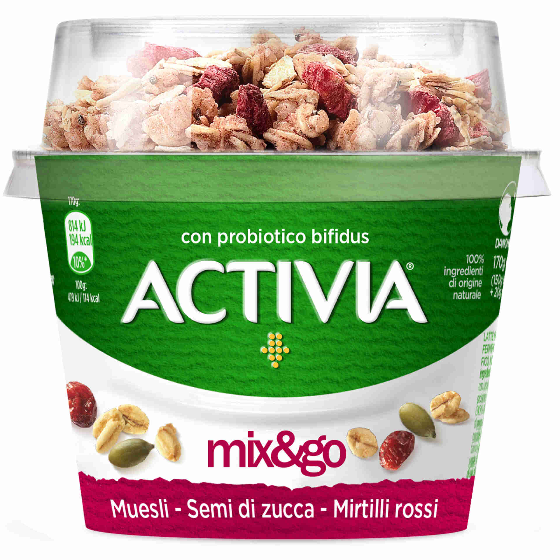 Iogurte Bifidus Topper Cereais Muesli e Arando emb. 170 gr - Activia ...