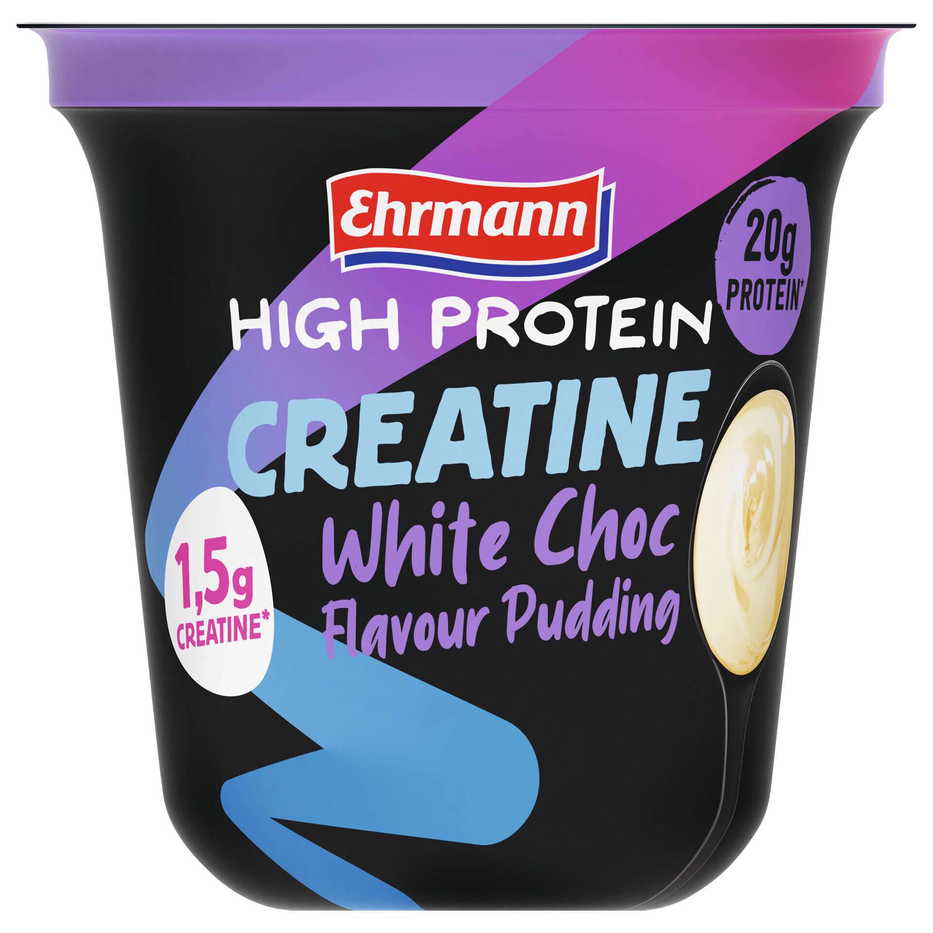 Pudim High Protein Creatine de Chocolate Branco Ehrmann | Continente Online