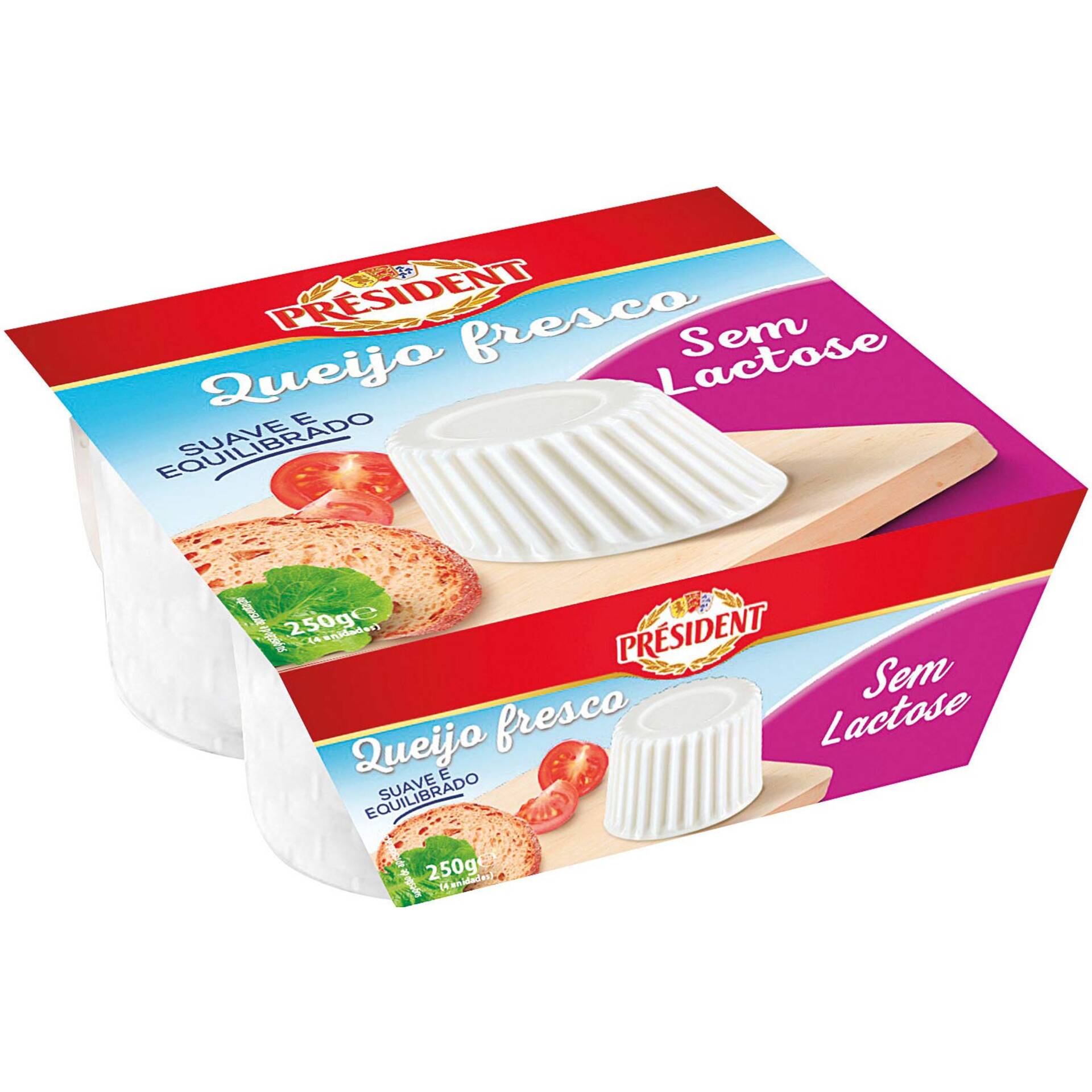 Queijo Fresco Longa Duração sem Lactose Président | Continente Online