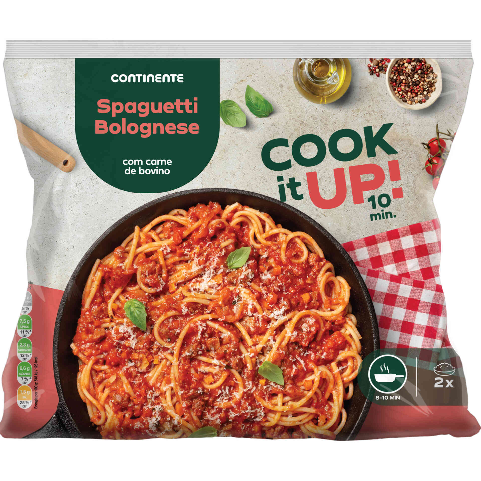 Massa Esparguete à Bolonhesa Cook it Up! Continente | Continente Online