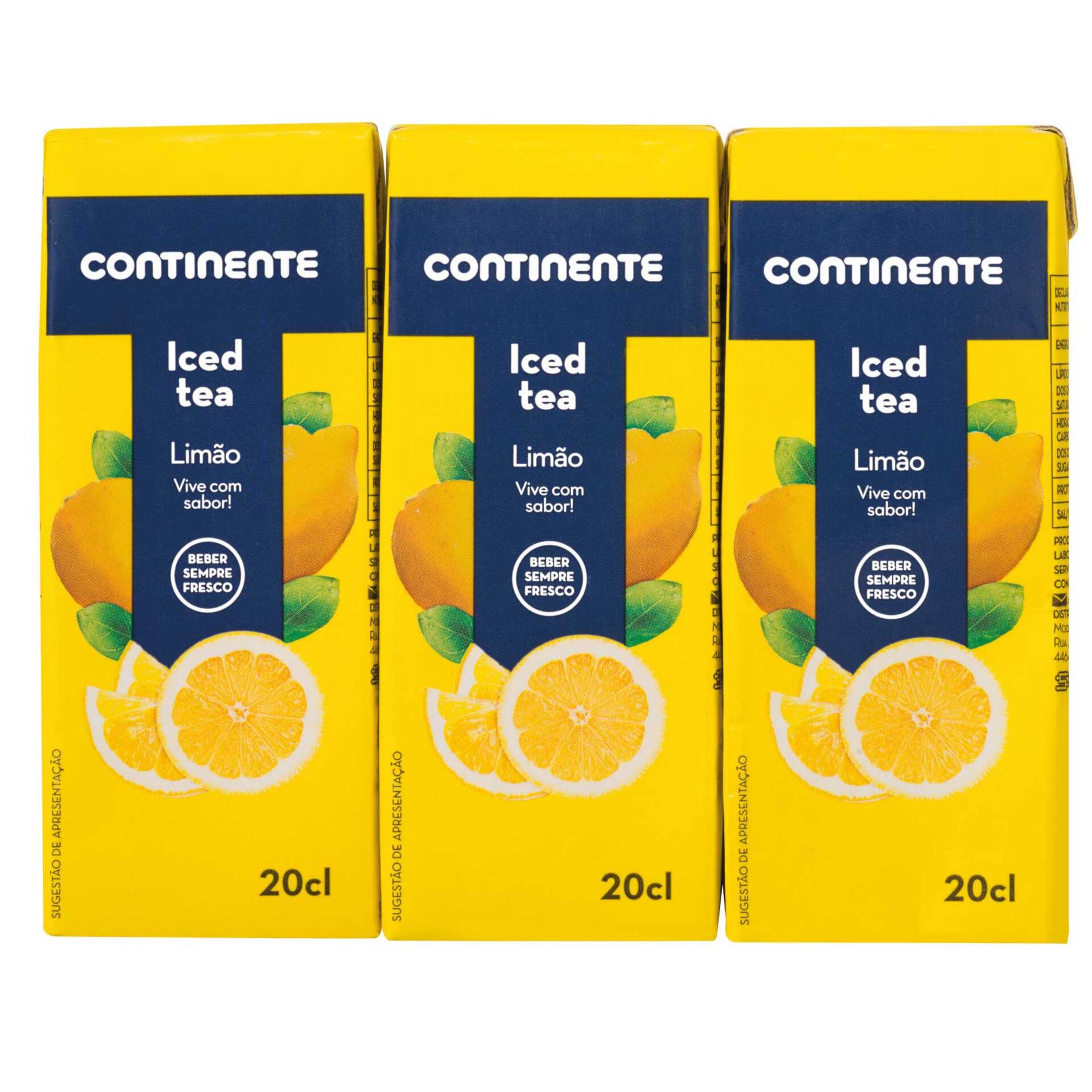Ice Tea Limão Continente - emb. 6 x 20 cl | Continente Online