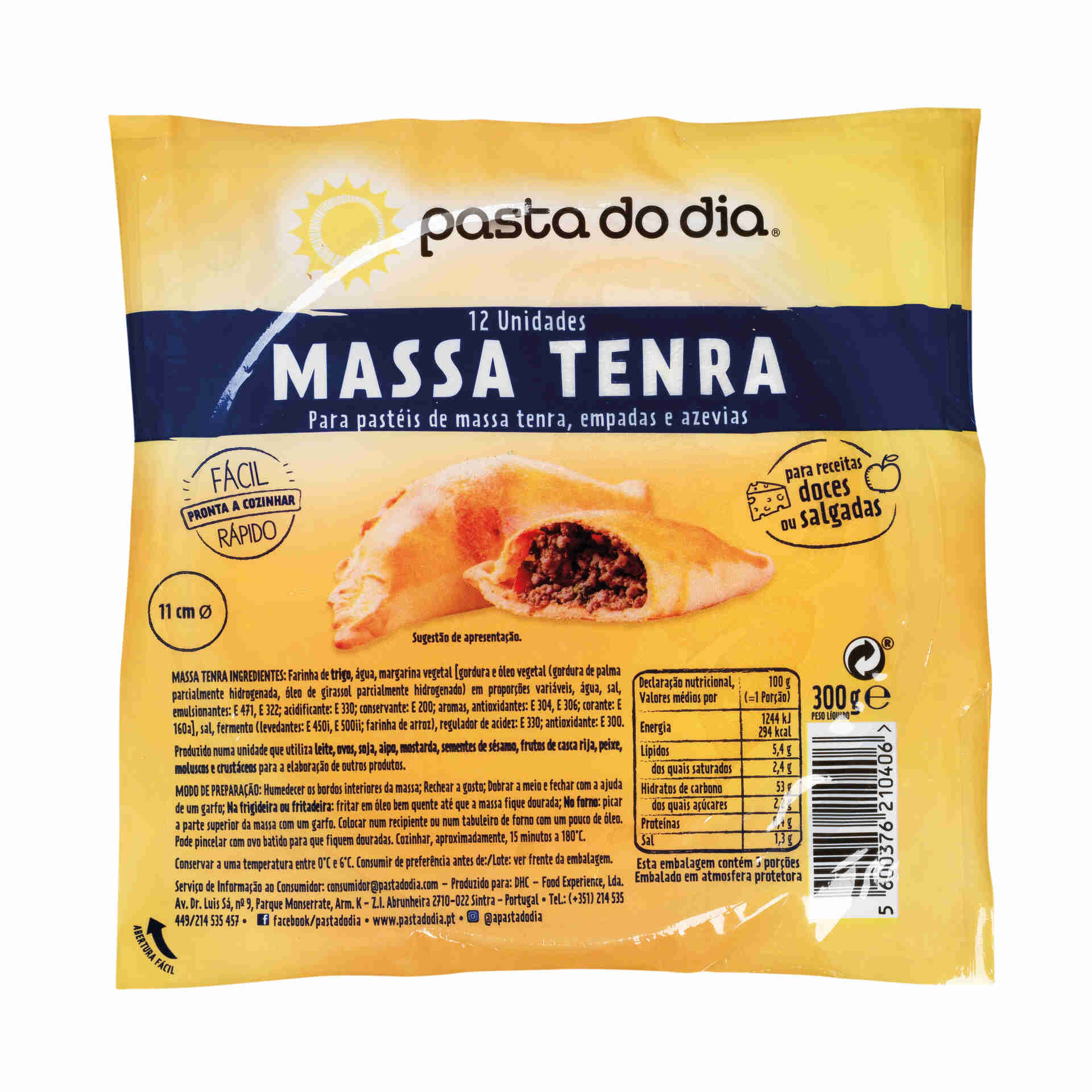 Massa Tenra Fresca Pasta do Dia - emb. 300 gr | Continente Online
