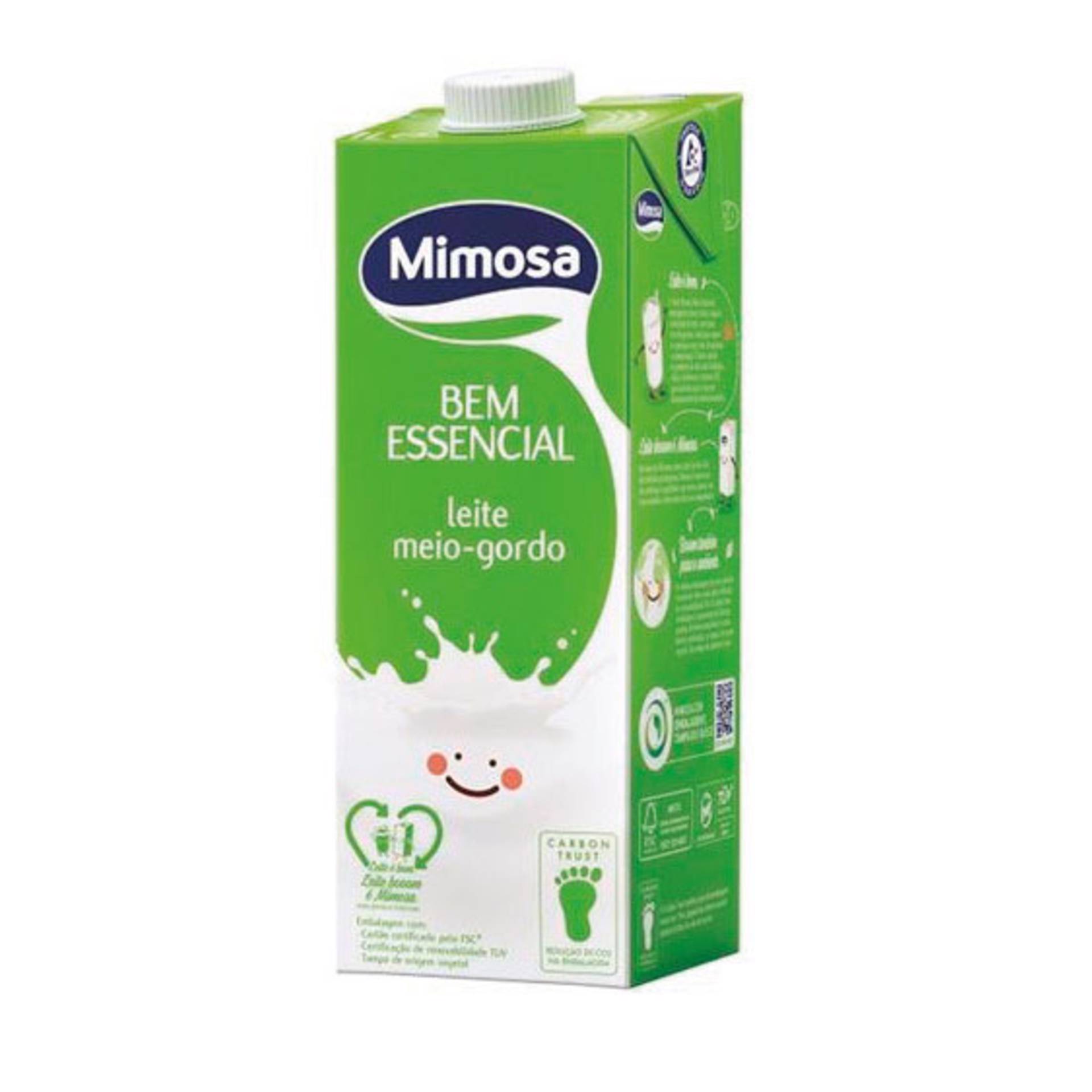 Leite UHT Meio Gordo - Mimosa | Continente Online