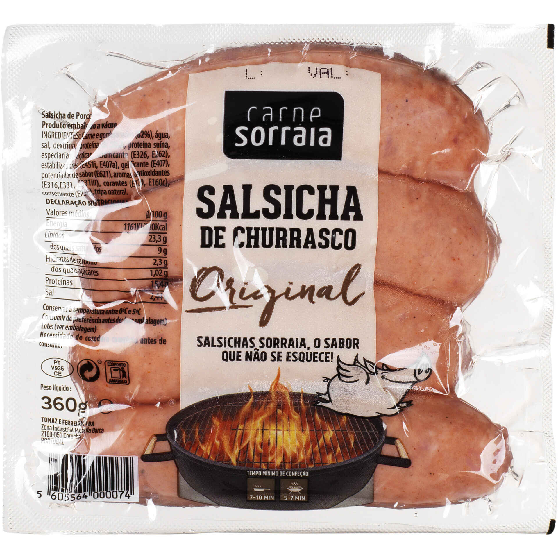 Salsichas de Churrasco Carne Sorraia | Continente Online