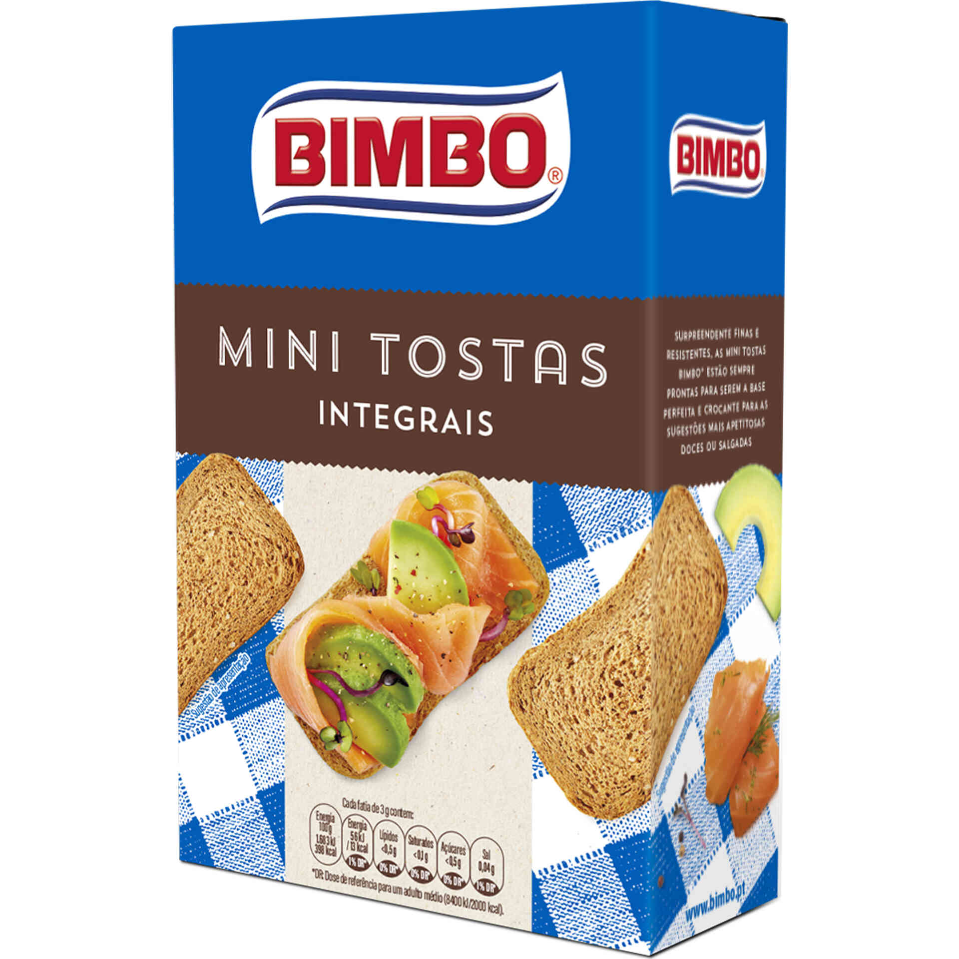 Mini Tostas Integrais - emb. 100 gr - Bimbo | Continente Online