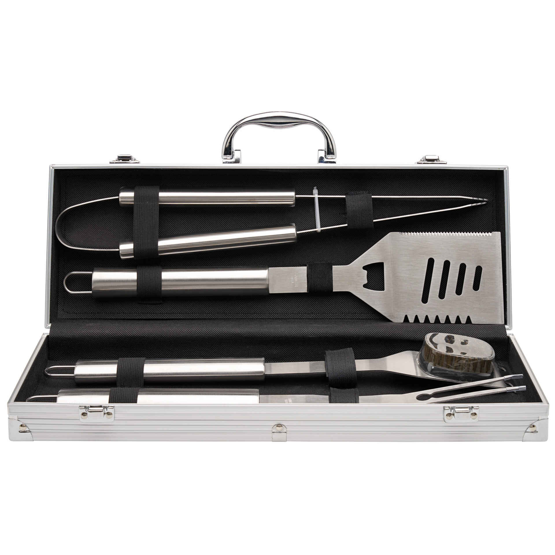 Mala com 4 Utensílios Barbecue