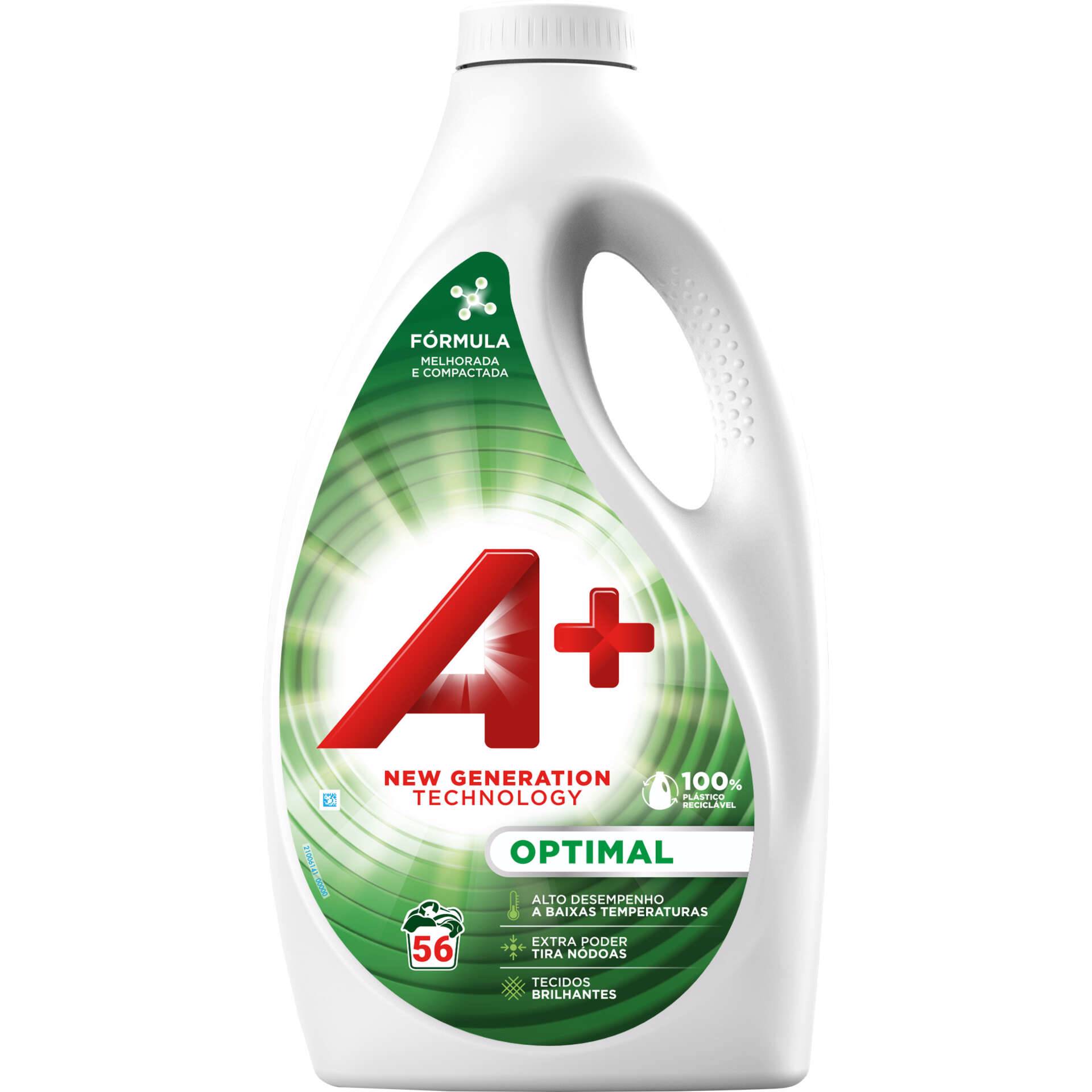 Detergente Máquina Roupa Líquido Optimal - 56 doses - A+ | Continente ...