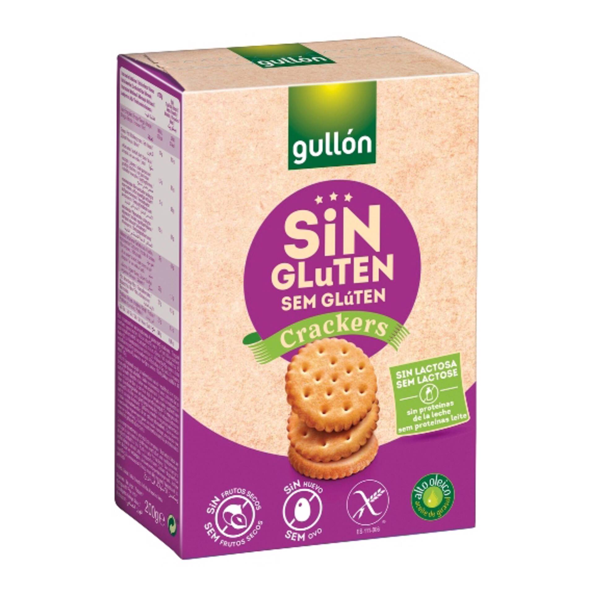 Bolachas Crackers sem Glúten Gullón - emb. 200 gr | Continente Online