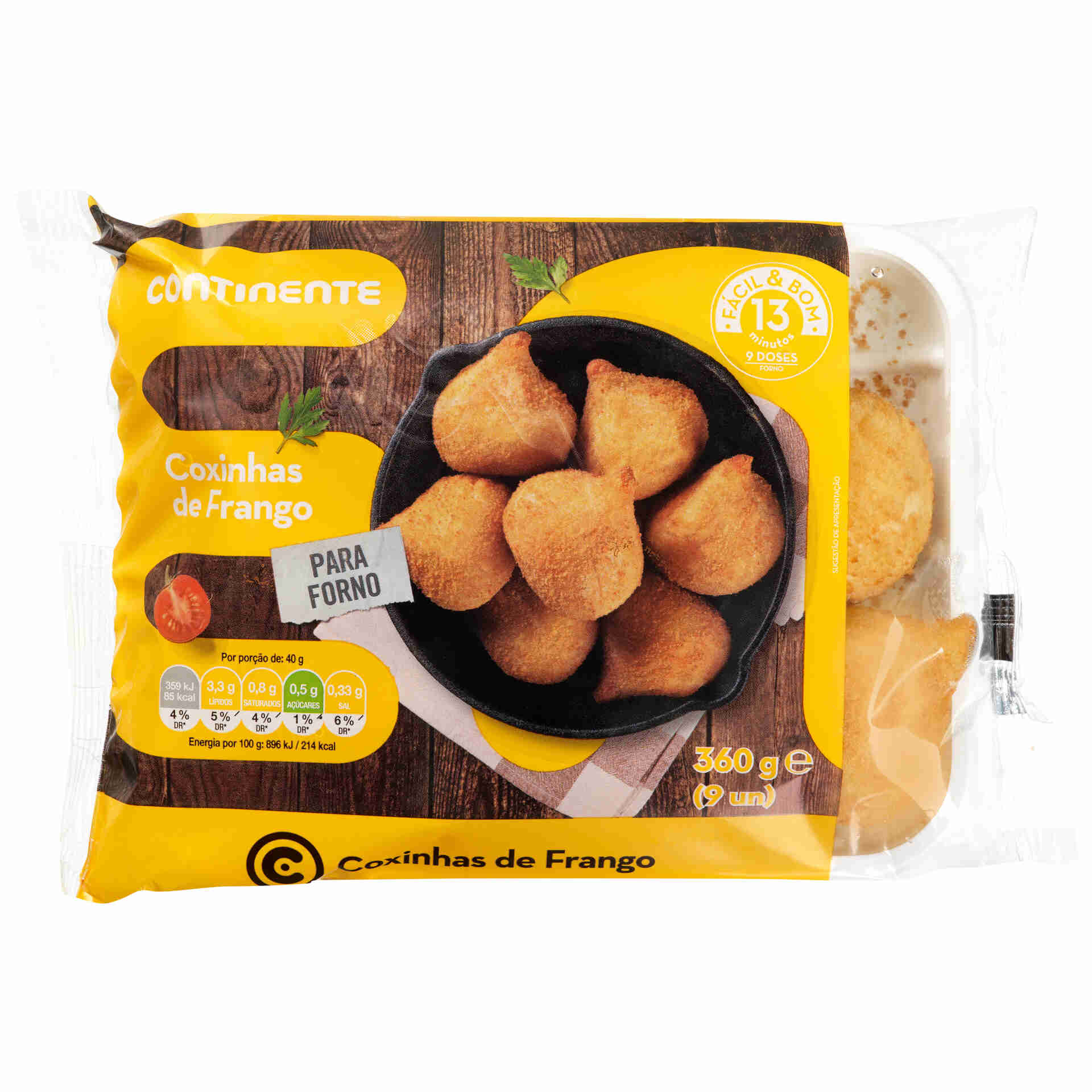 Coxinhas de Frango Continente - emb. 360 gr (9 un) | Continente Online