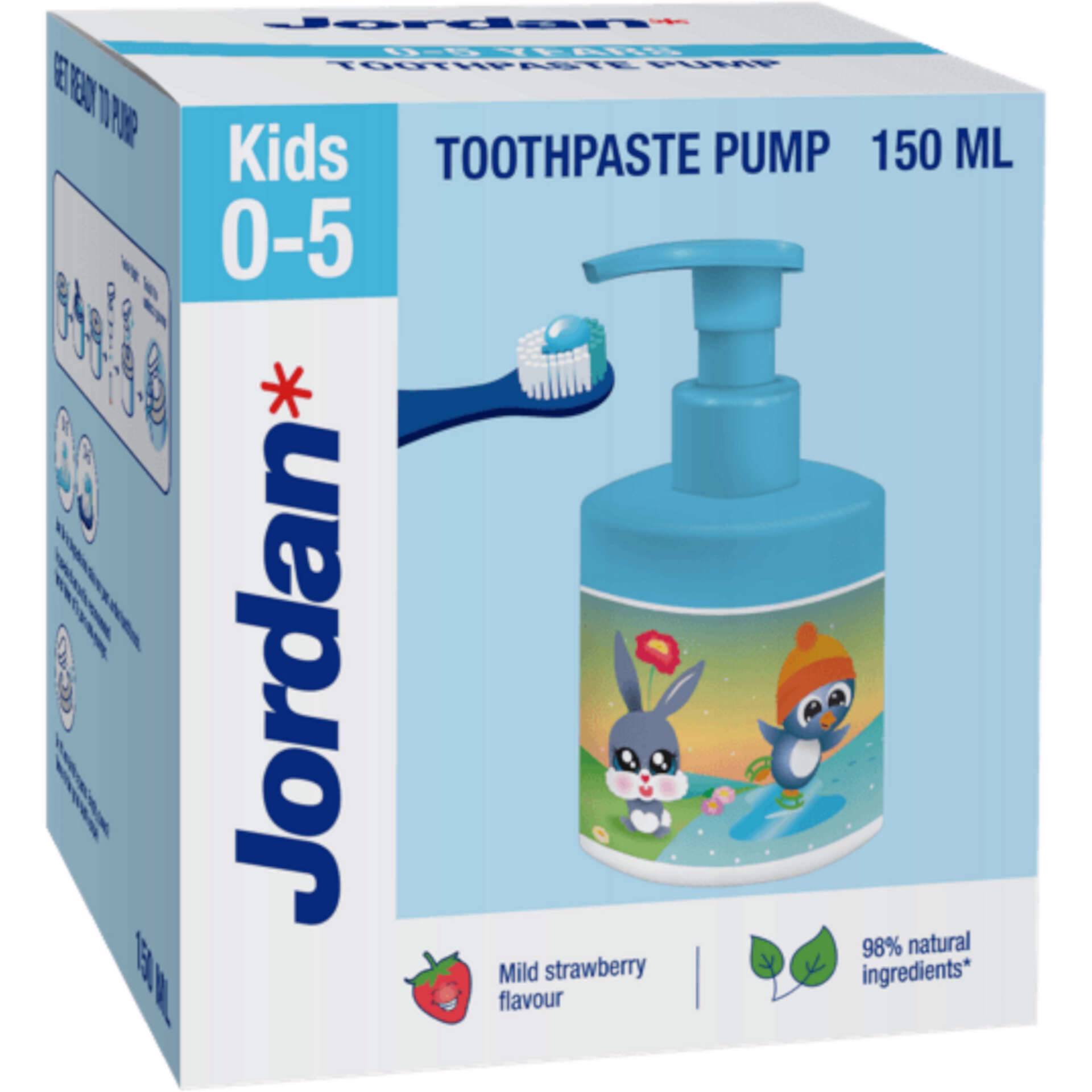 Pasta de Dentes Criança Pump 0 a 5 Anos Jordan | Continente Online