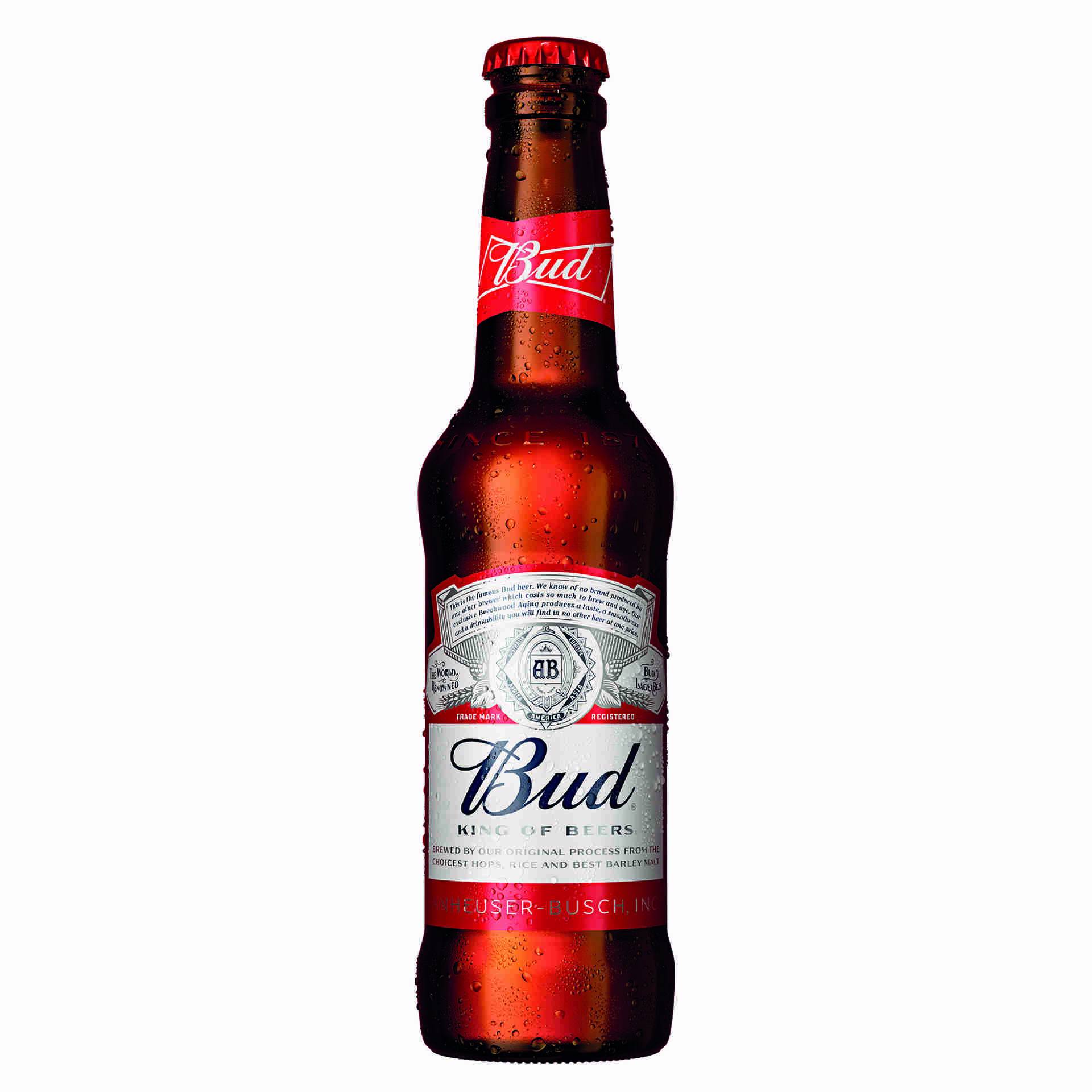 Cerveja com Álcool Bud garrafa 33 cl - Budweiser | Continente