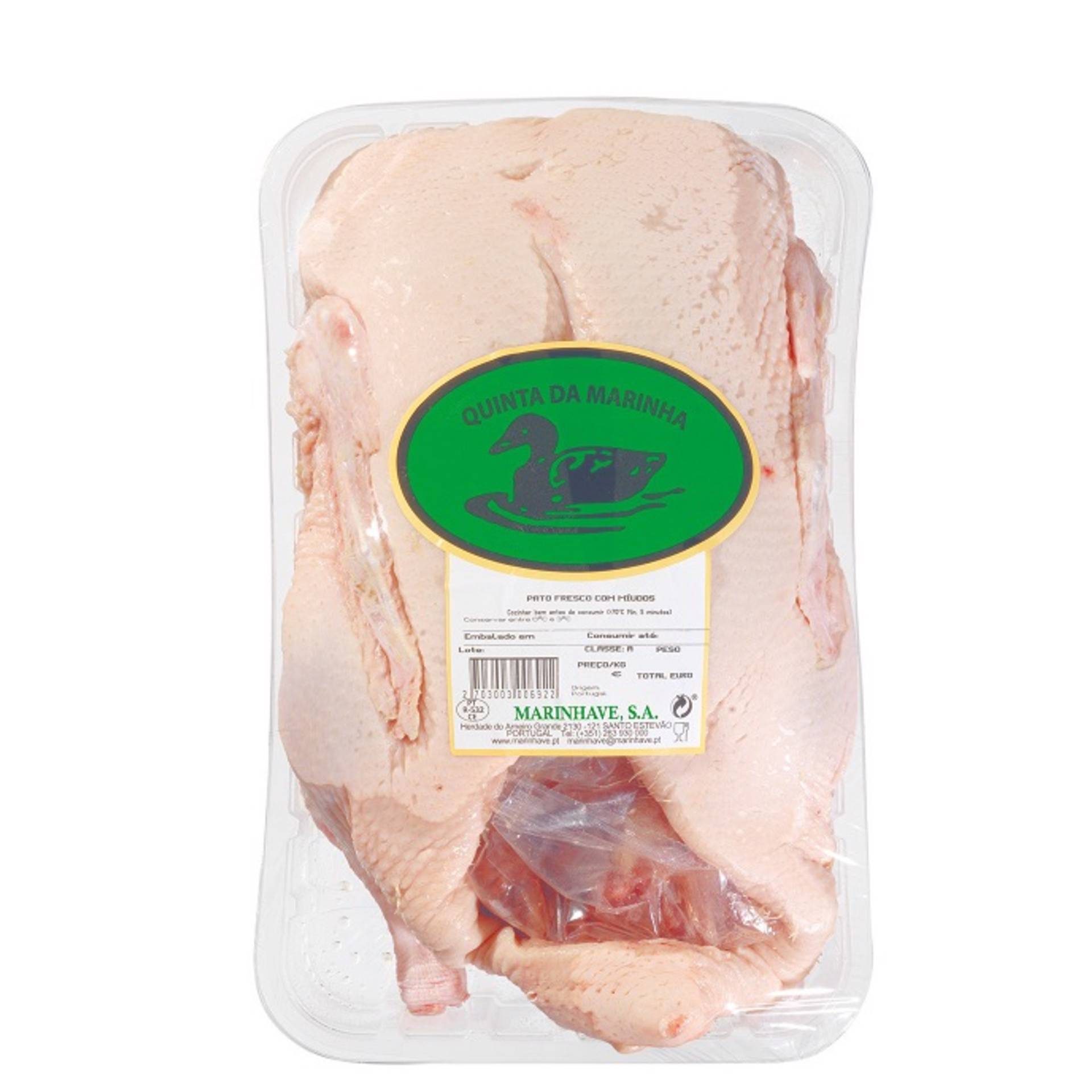 Pato Inteiro com Miúdos emb. 2,2 kg - Quinta da Marinha | Continente