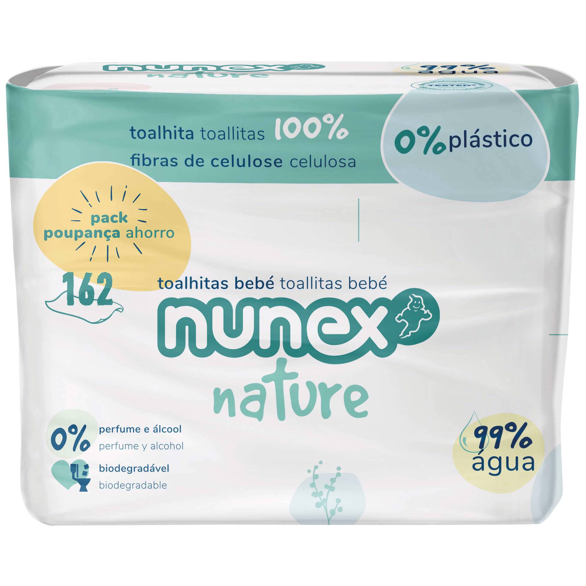 Toalhitas Bebé Biodegradáveis Nunex - emb. 162 un (3 x 54 un ...
