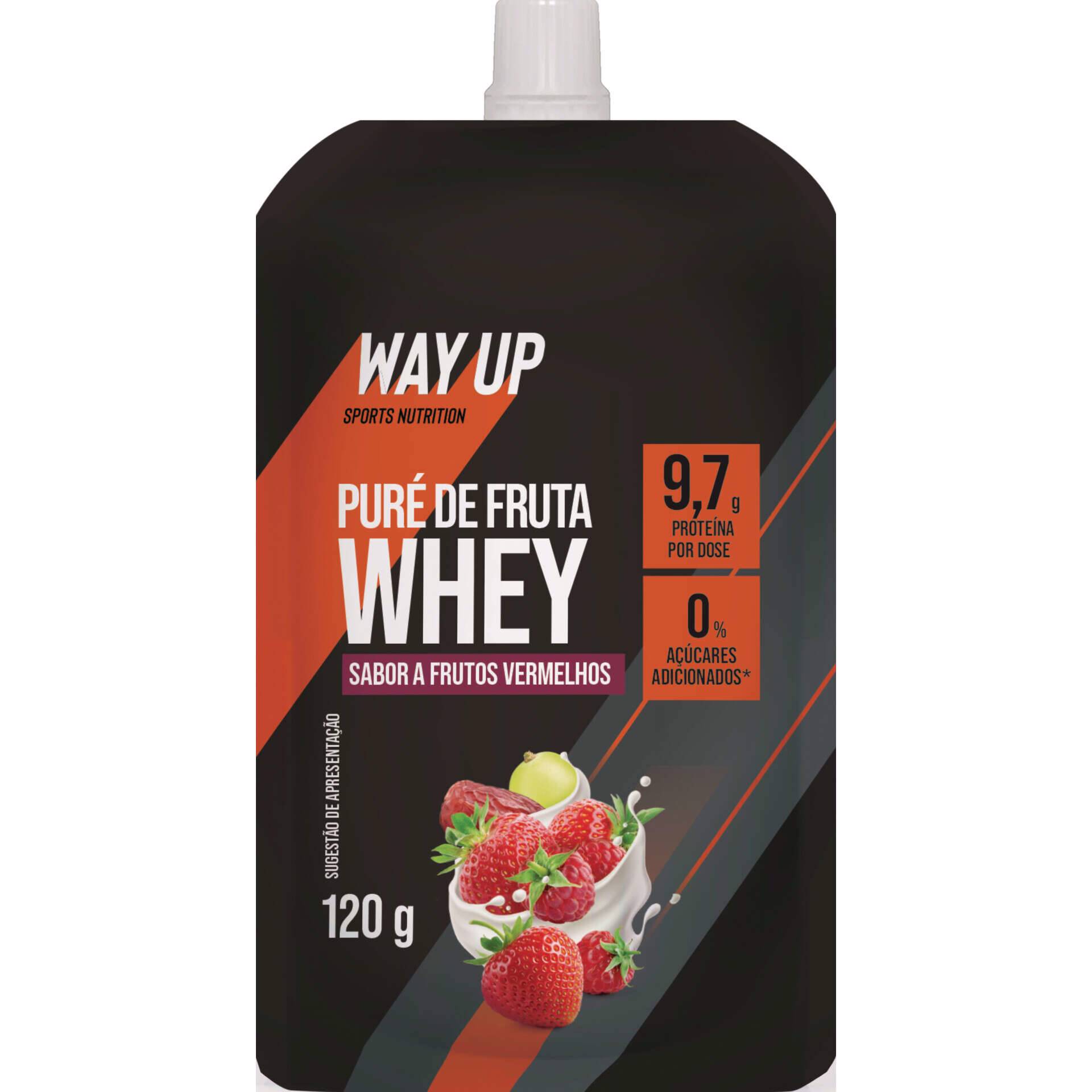 Saqueta de Fruta Proteína Frutos Vermelhos Way Up | Continente Online