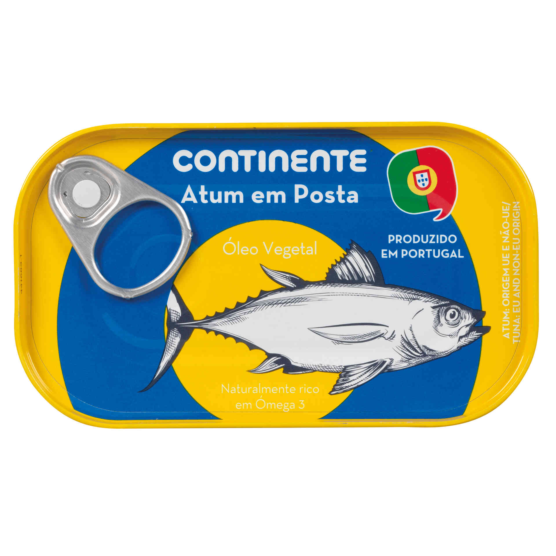 Atum Posta em Óleo Vegetal Continente - emb. 120 gr (peso escorrido 85 ...