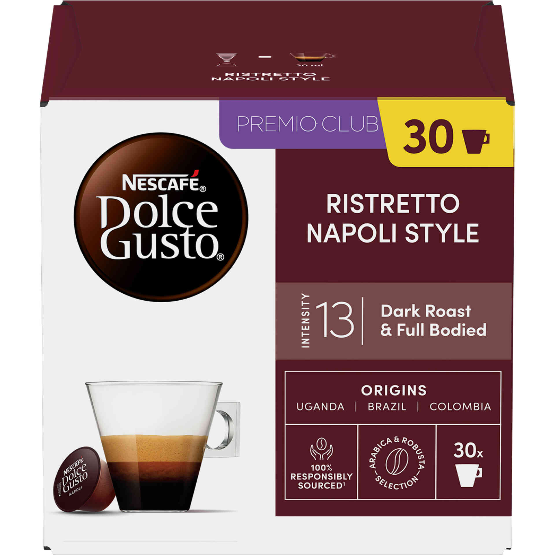 Cápsulas de Café Ristretto Napoli Int 13 Nescafé Dolce Gusto ...