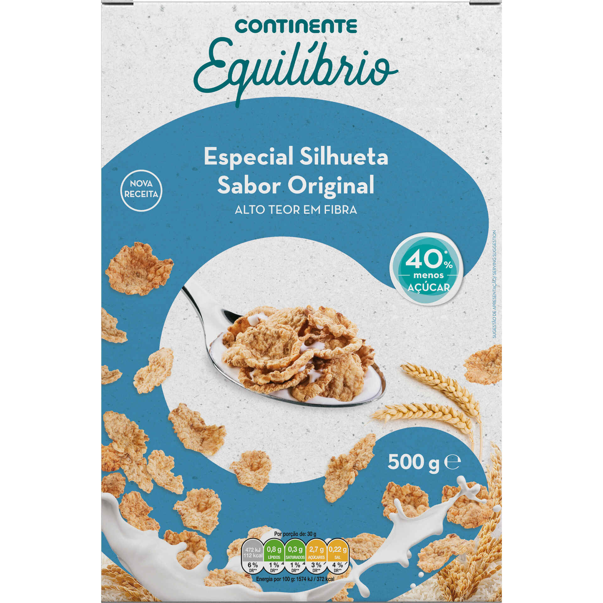 Cereais Especial Silhueta Original Continente Equilíbrio - emb. 500 gr ...
