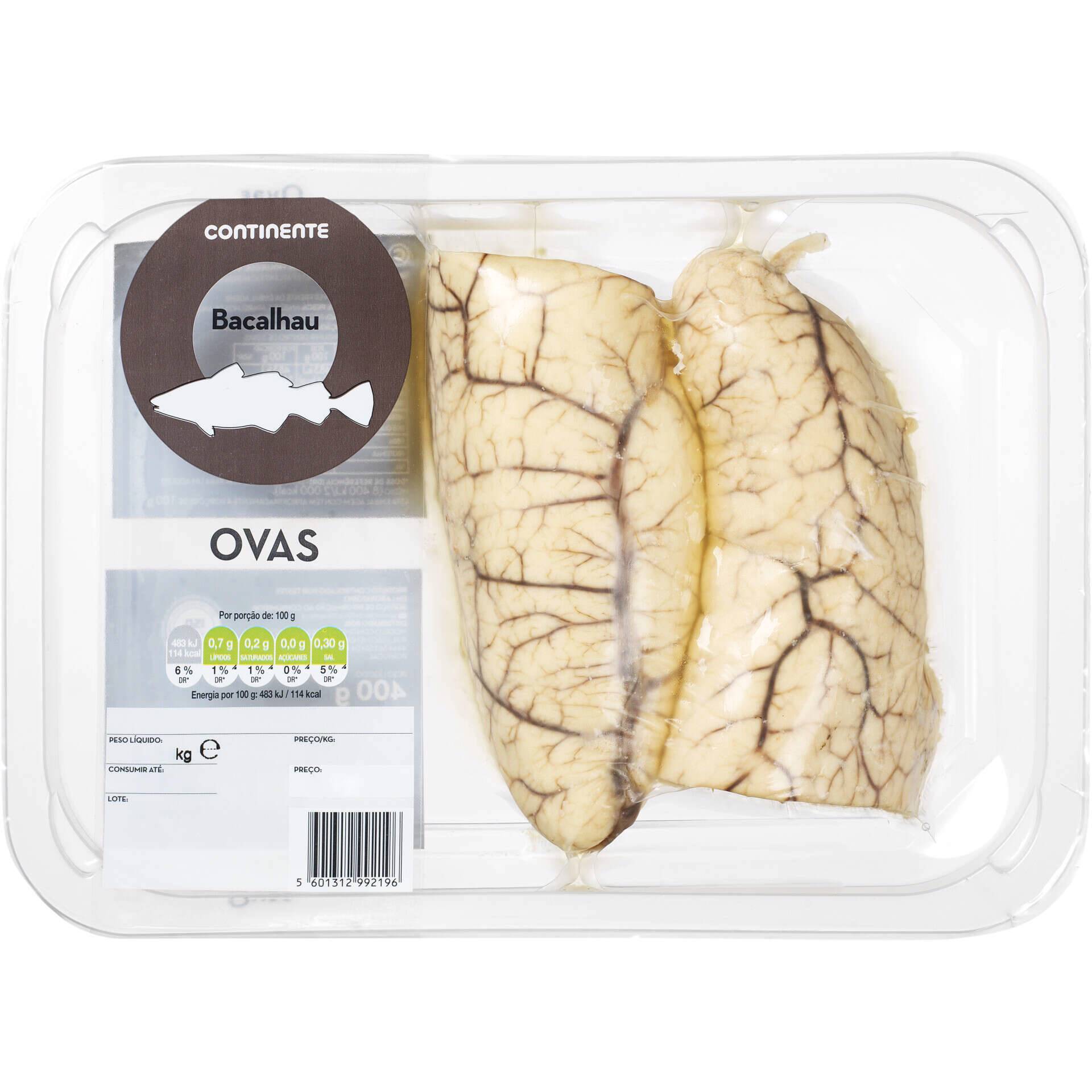 Ovas de Bacalhau Cozidas Continente - emb. 400 gr | Continente Online