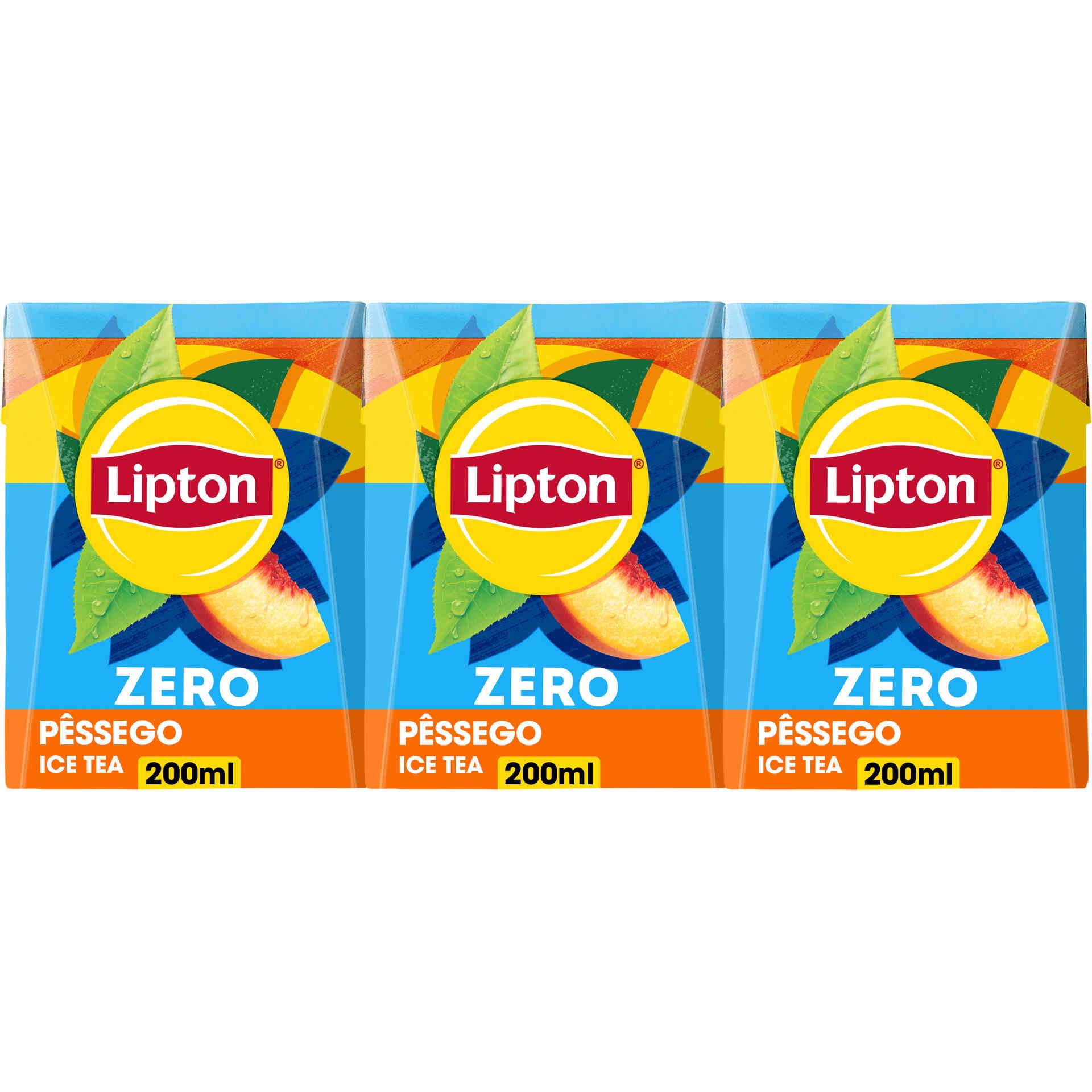Ice Tea Pêssego sem Açúcar Lipton - emb. 3 x 20 cl | Continente Online