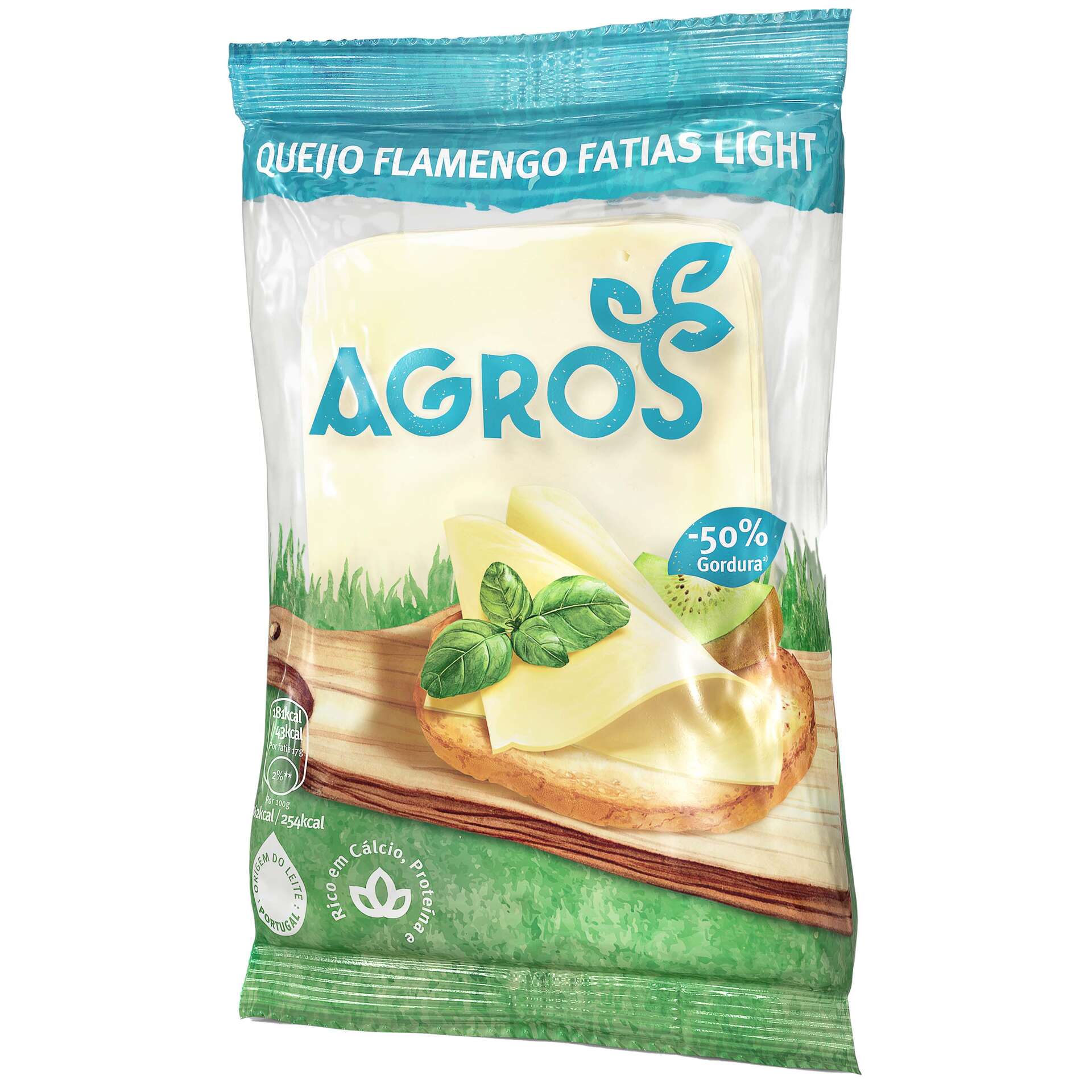 Queijo Flamengo Light Fatiado Agros - emb. 170 gr | Continente Online