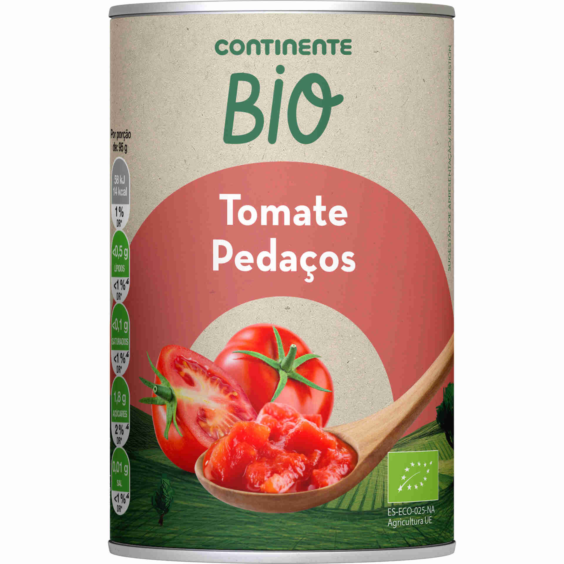 Tomate em Pedaços Continente Bio | Continente Online