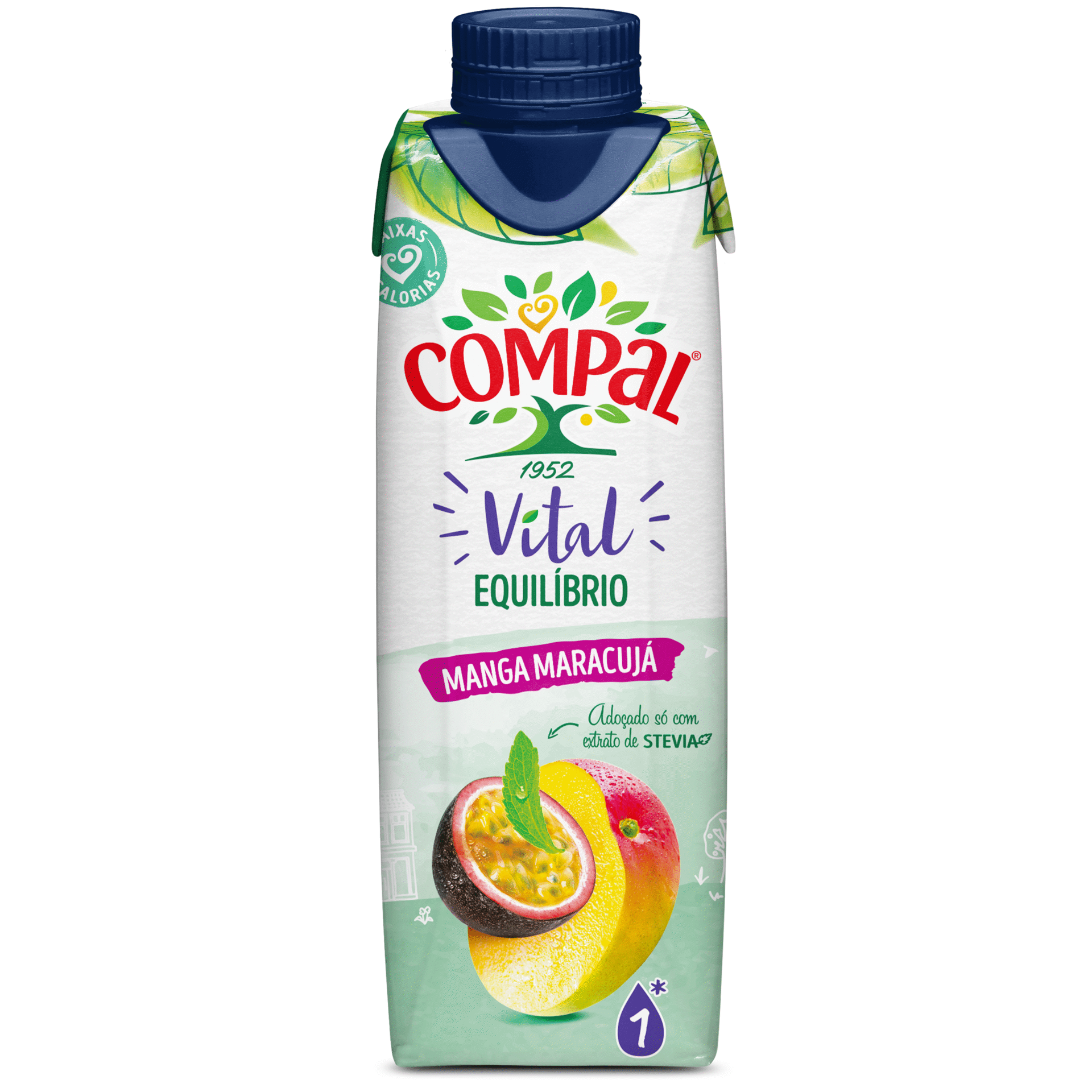 Néctar Manga e Maracujá com Stevia Compal Vital Equilíbrio - emb. 30 cl ...