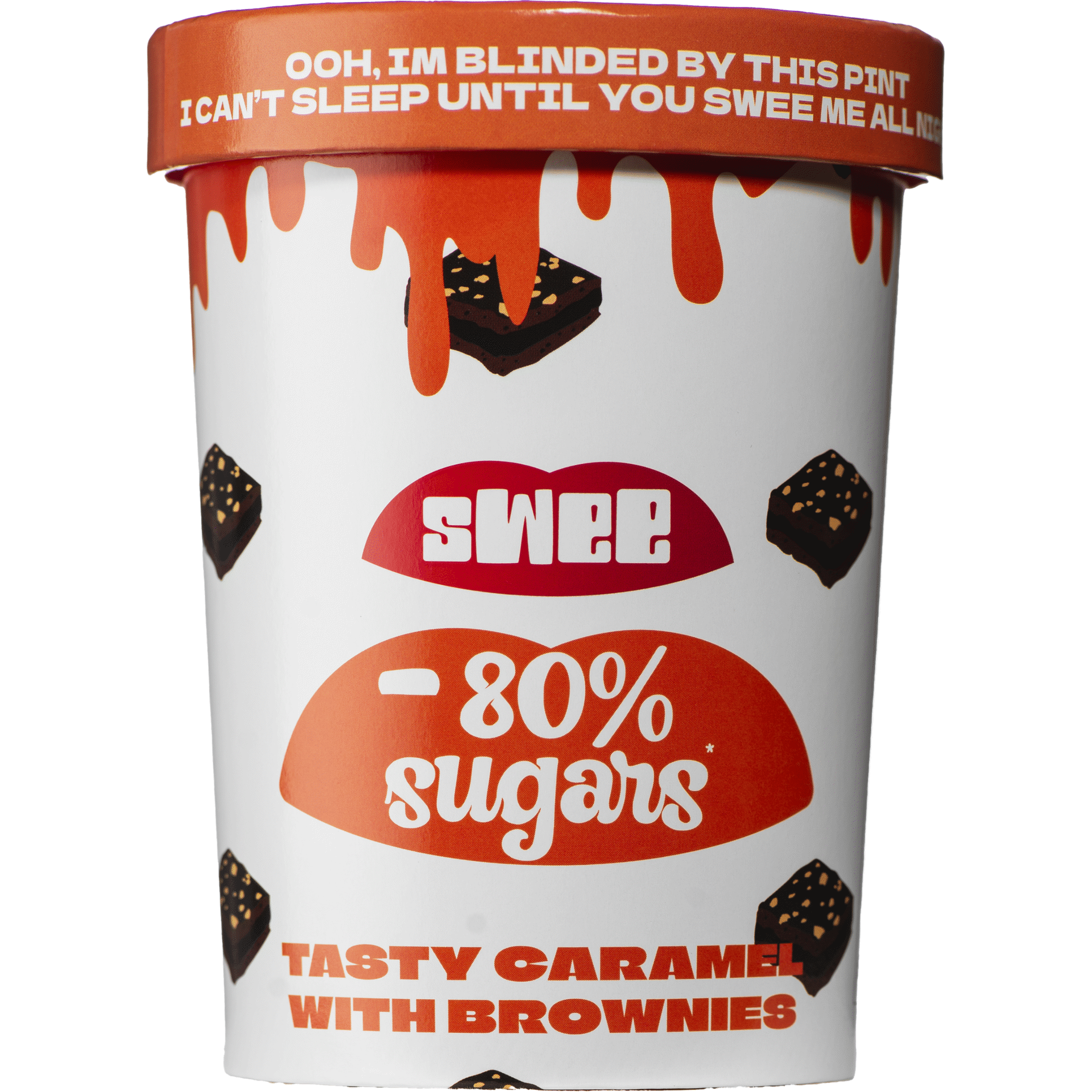 Gelado Caramelo e Brownie Vegan Swee - emb. 500 ml | Continente Online