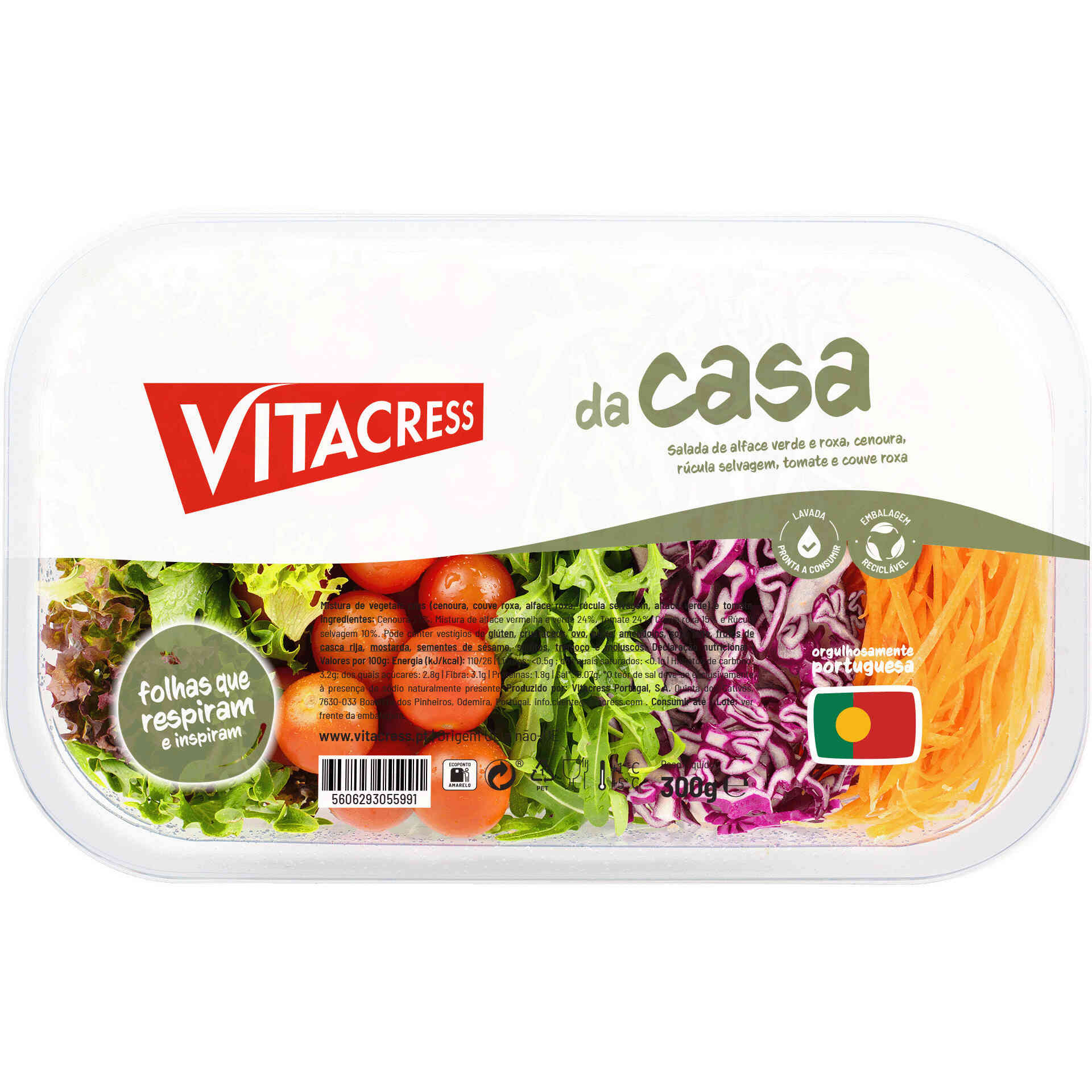 Salada da Casa Vitacress - emb. 300 gr | Continente Online