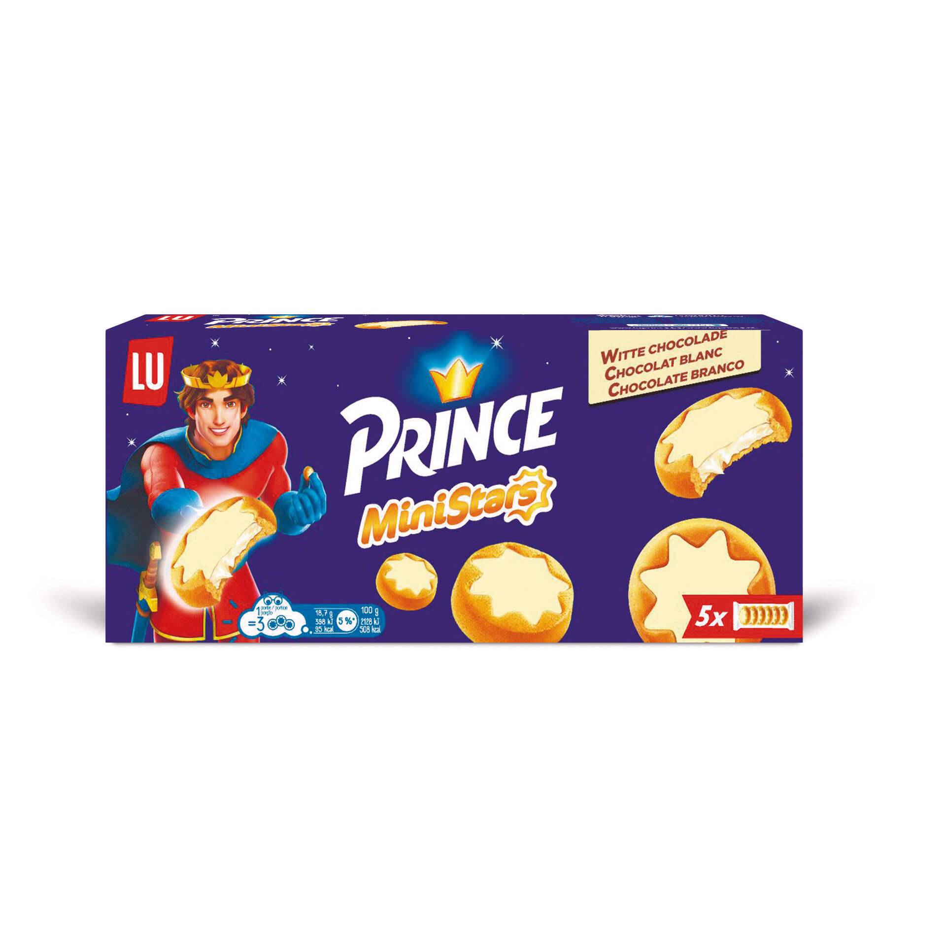 Bolachas Mini Estrelas Chocolate Branco Prince - emb. 187 gr (5 un ...