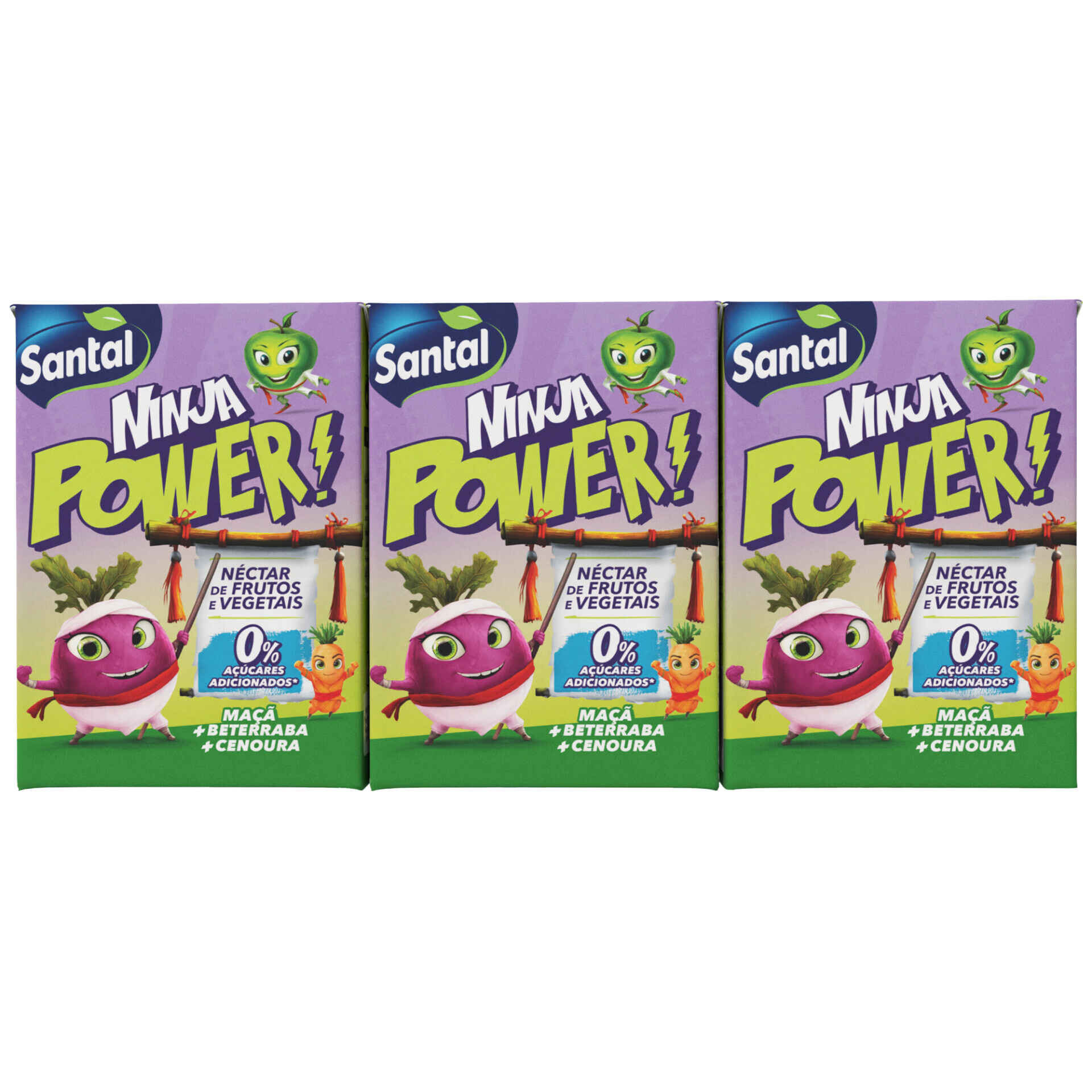 Néctar Maçã, Beterraba e Cenoura Ninja Power Santal | Continente Online