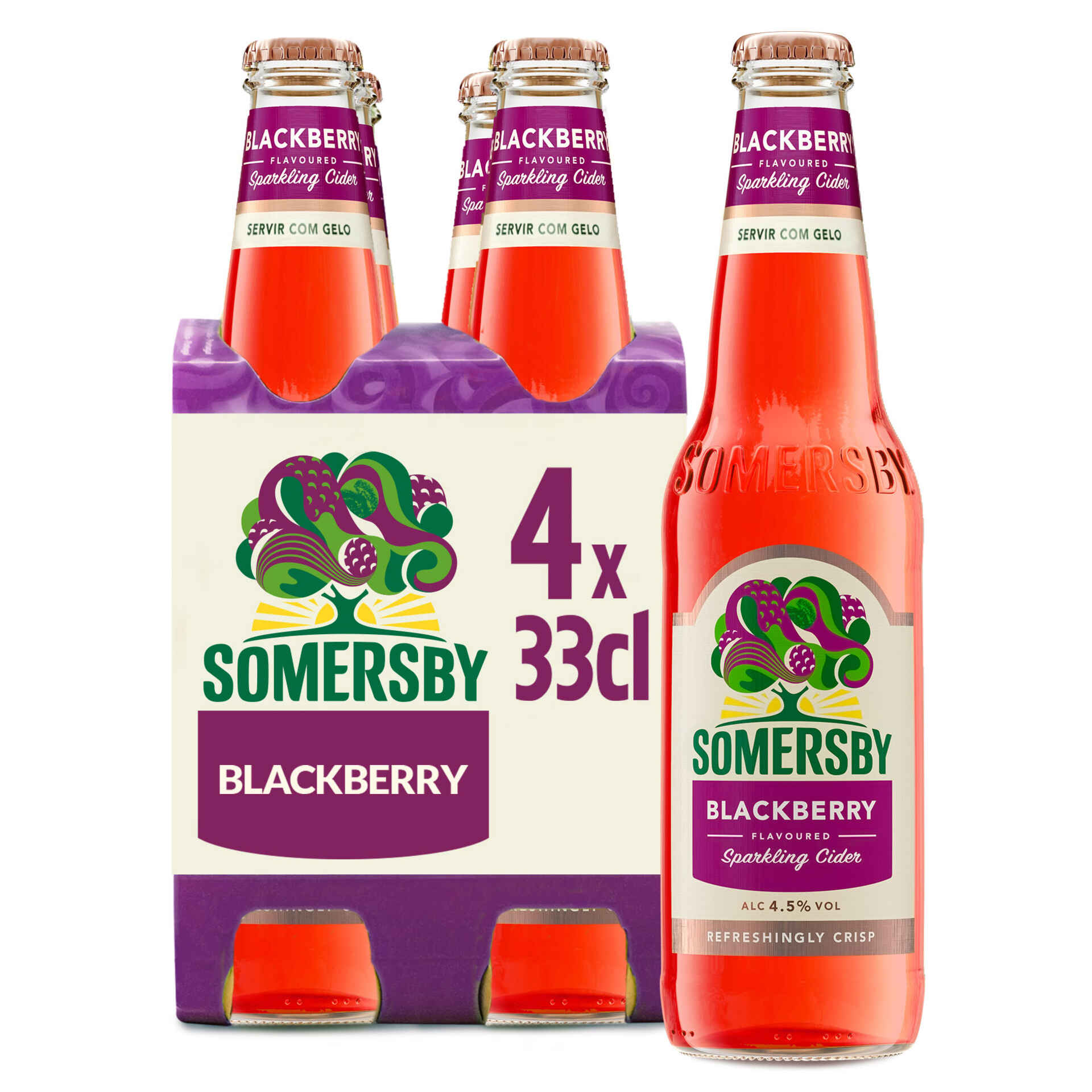Sidra com Álcool Blackberry Somersby - emb. 4 x 33 cl | Continente Online Sidra com Álcool Blackberry Somersby - emb. 4 x 33 cl | Continente Online