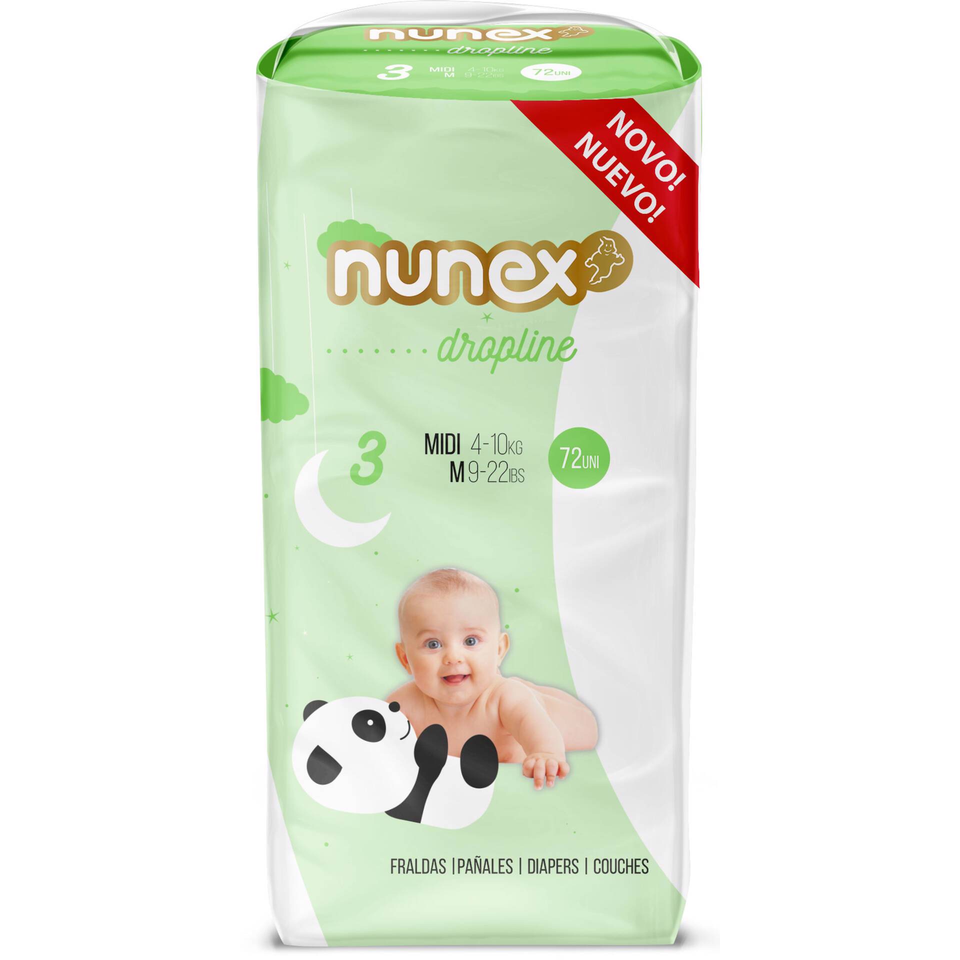 Fraldas Dropline 4-10kg T3 Nunex | Continente Online