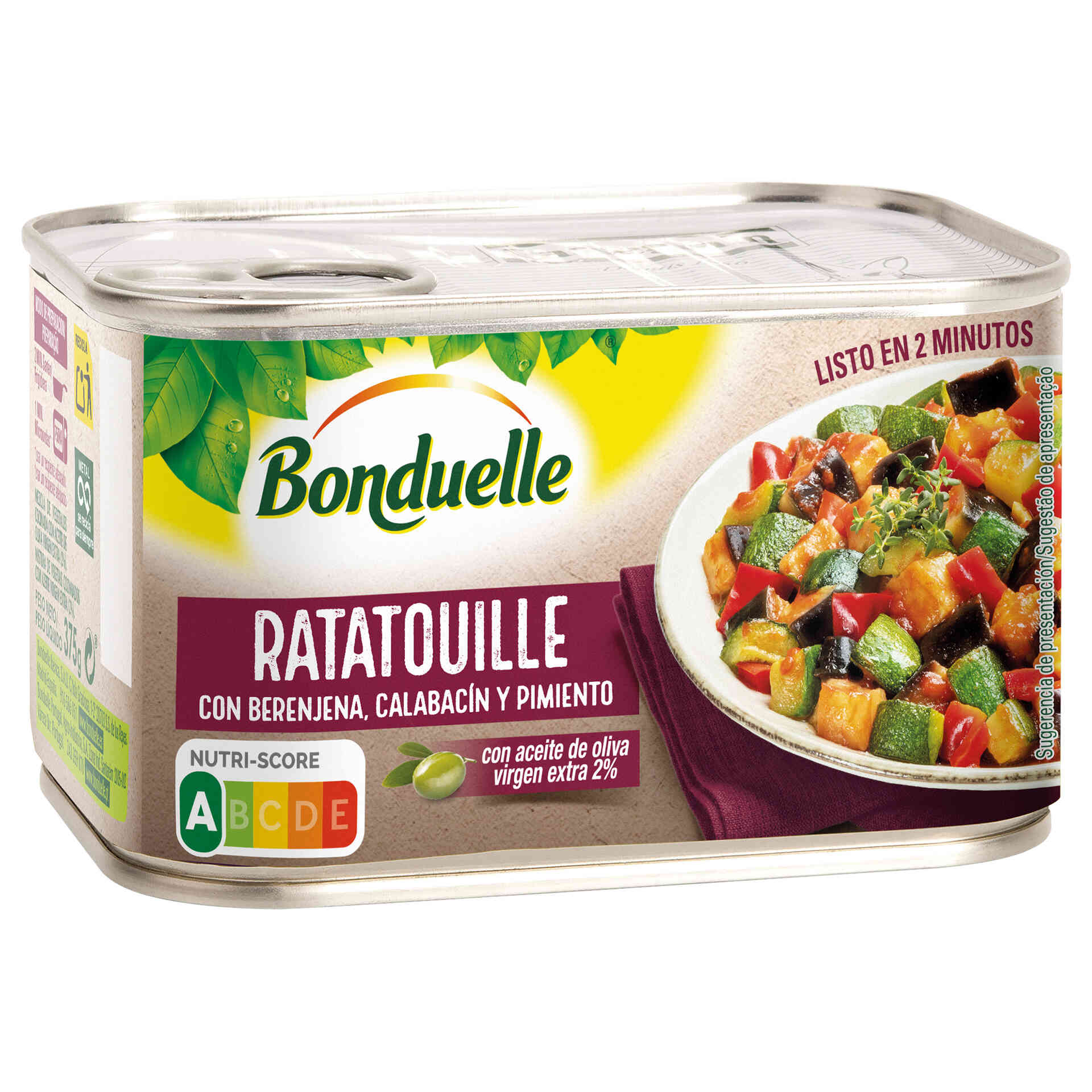 Ratatouille com Beringela, Curgete e Pimento Bonduelle | Continente Online