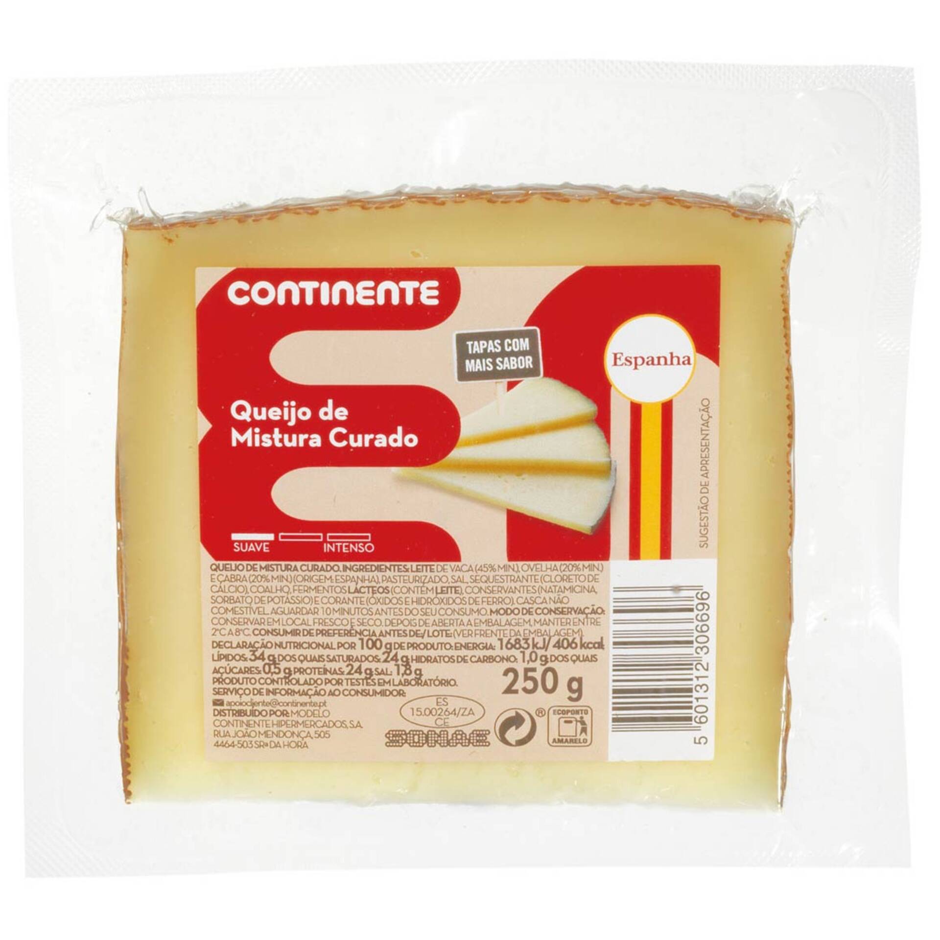 Queijo de Mistura Curado Continente | Continente Online