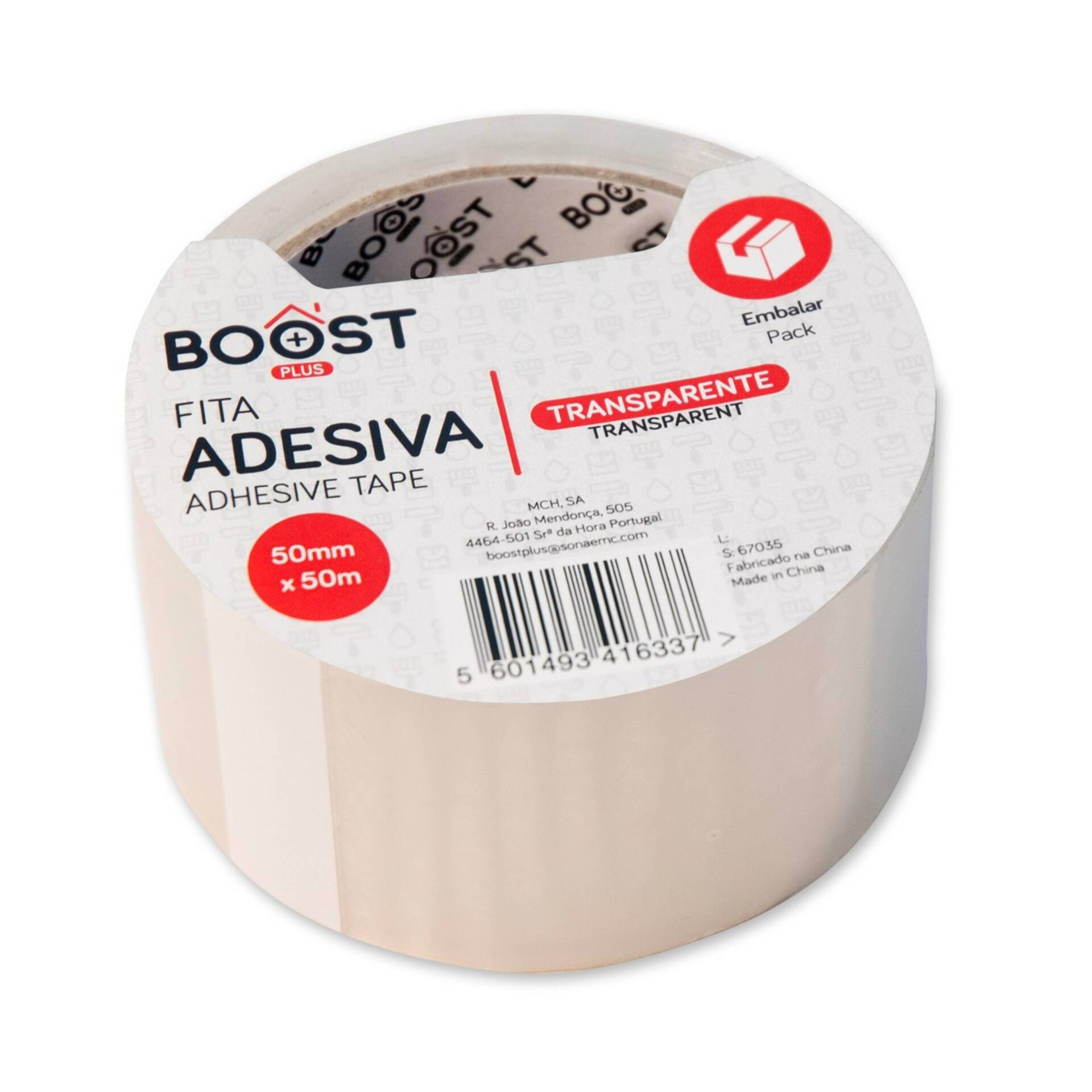 Fita Cola de Embalar 50mmx50mts Transparente Boost - emb. 1 un ...