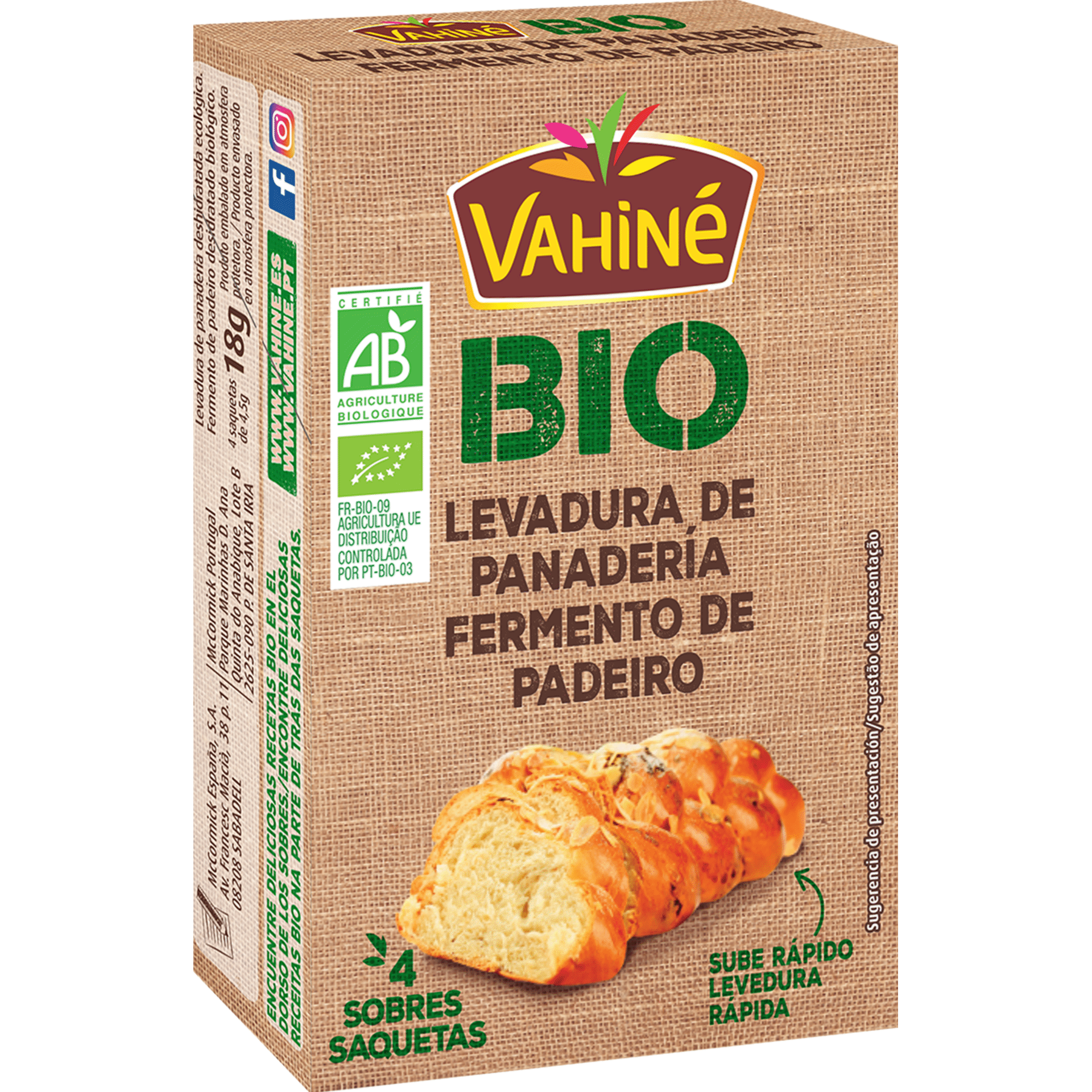 Fermento de Padeiro Vahiné | Continente Online