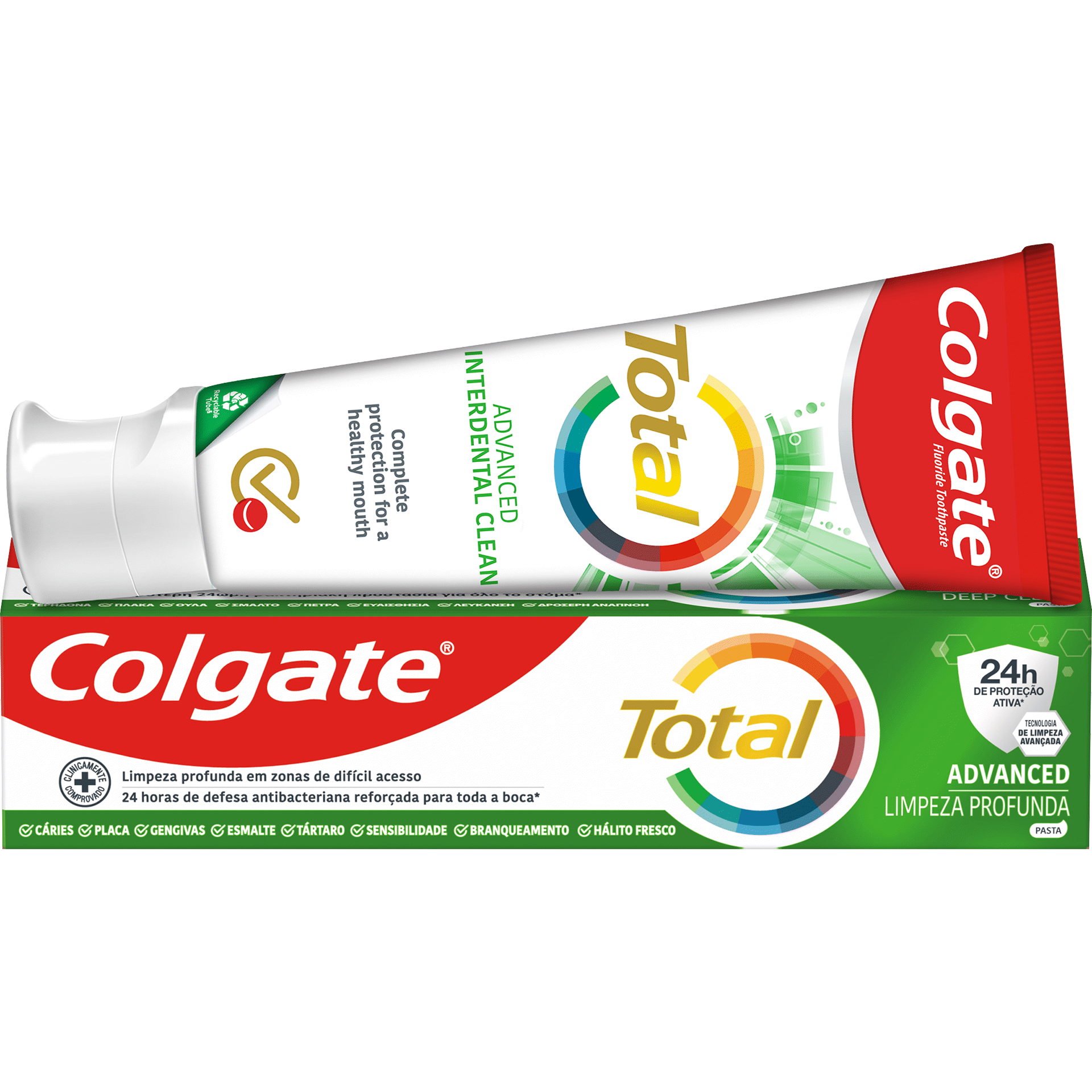 Pasta de Dentes Proteção Total Avançada Limpeza Profunda Colgate - emb ...