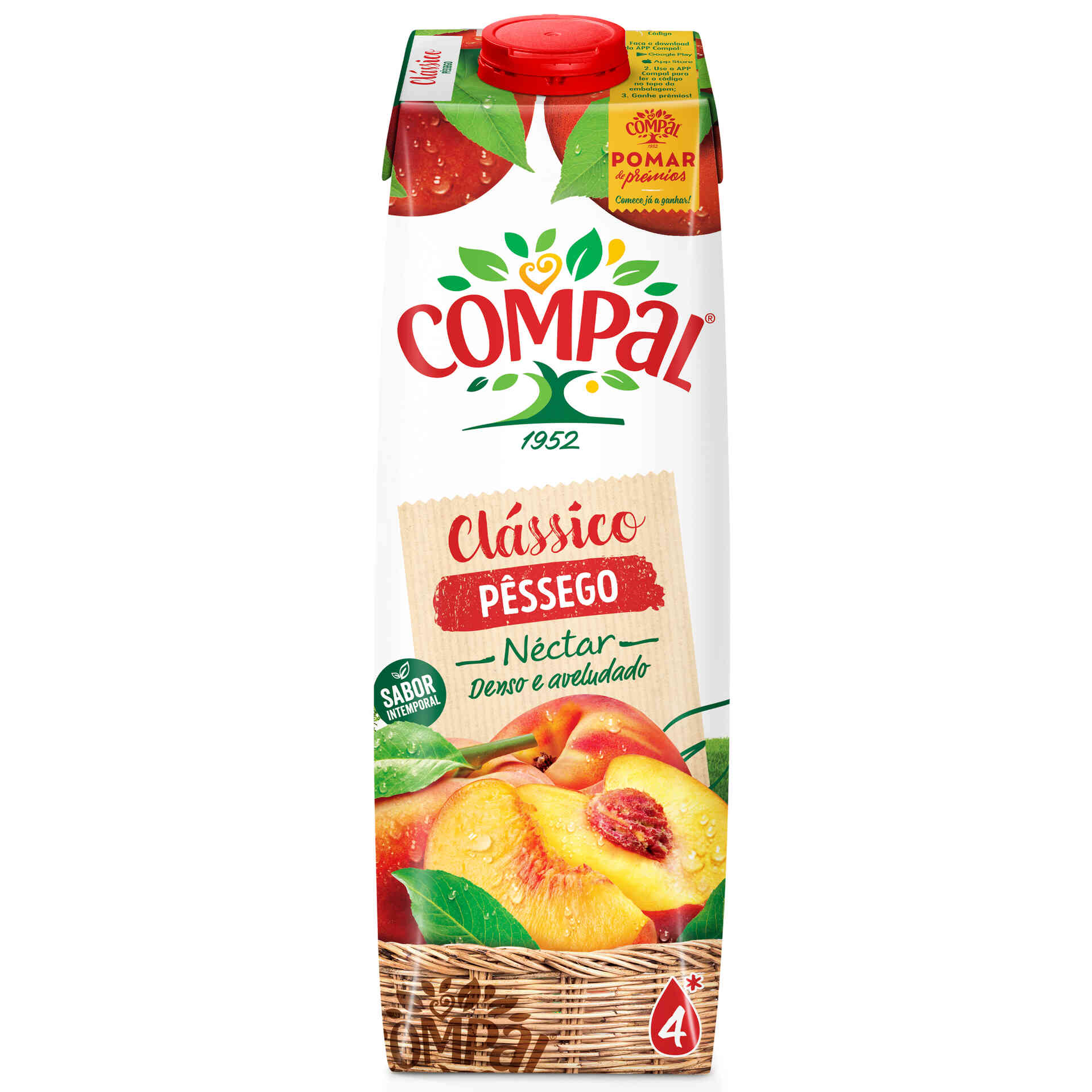 Néctar Pêssego Compal Clássico - emb. 1 lt | Continente Online