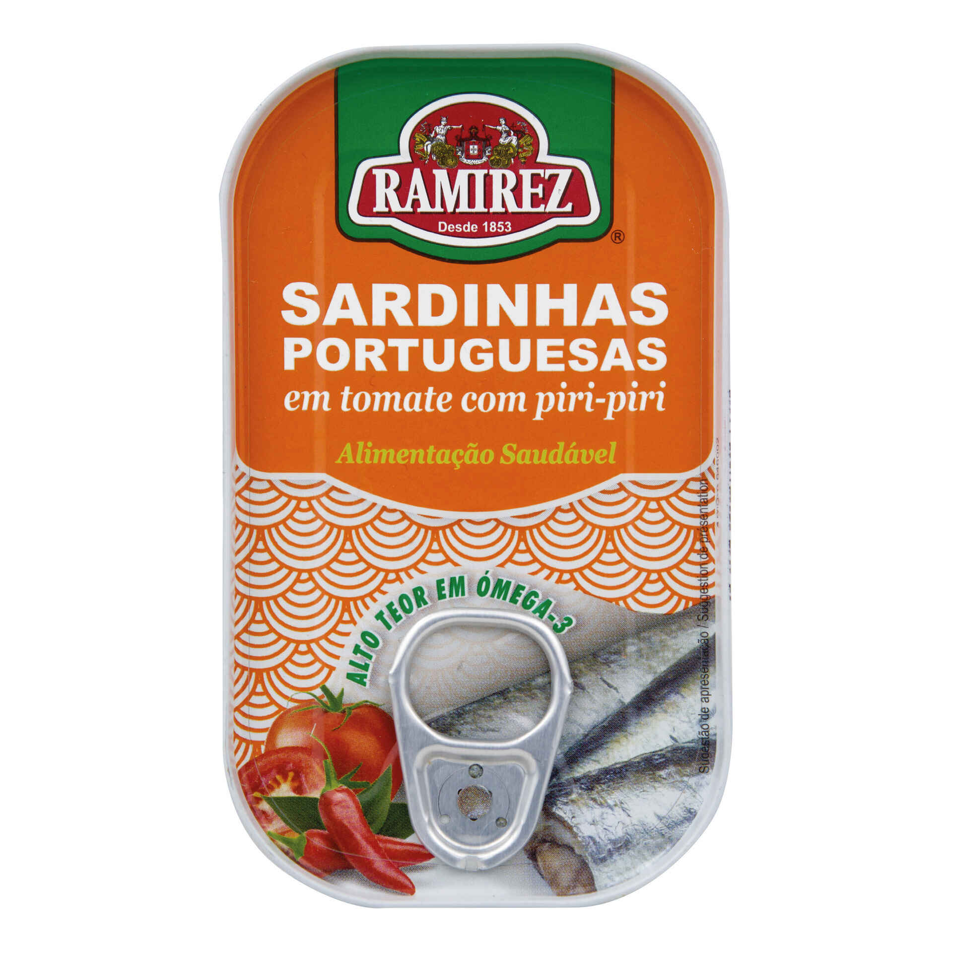Sardinha em Tomate Picante Ramirez - emb. 125 gr (peso escorrido 125 gr ...