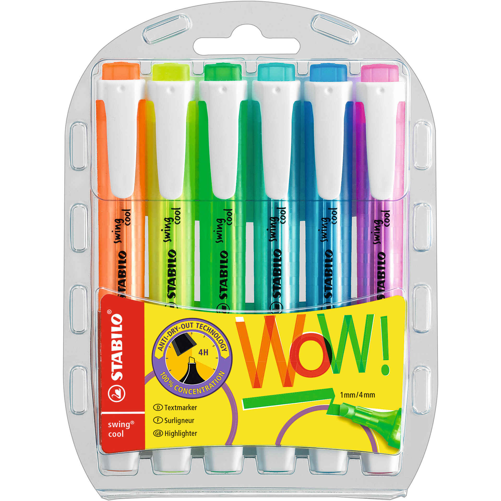 Sublinhador de Tinta Fluorescente Pastel Stabilo | Continente Online